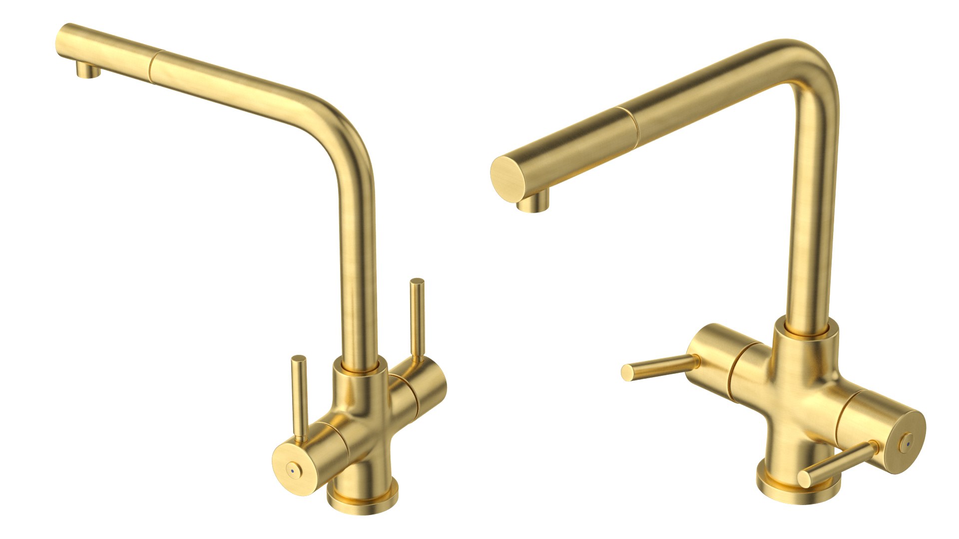 Angular Dual Lever Sink Mixer Tap Brass Model - TurboSquid 1724253