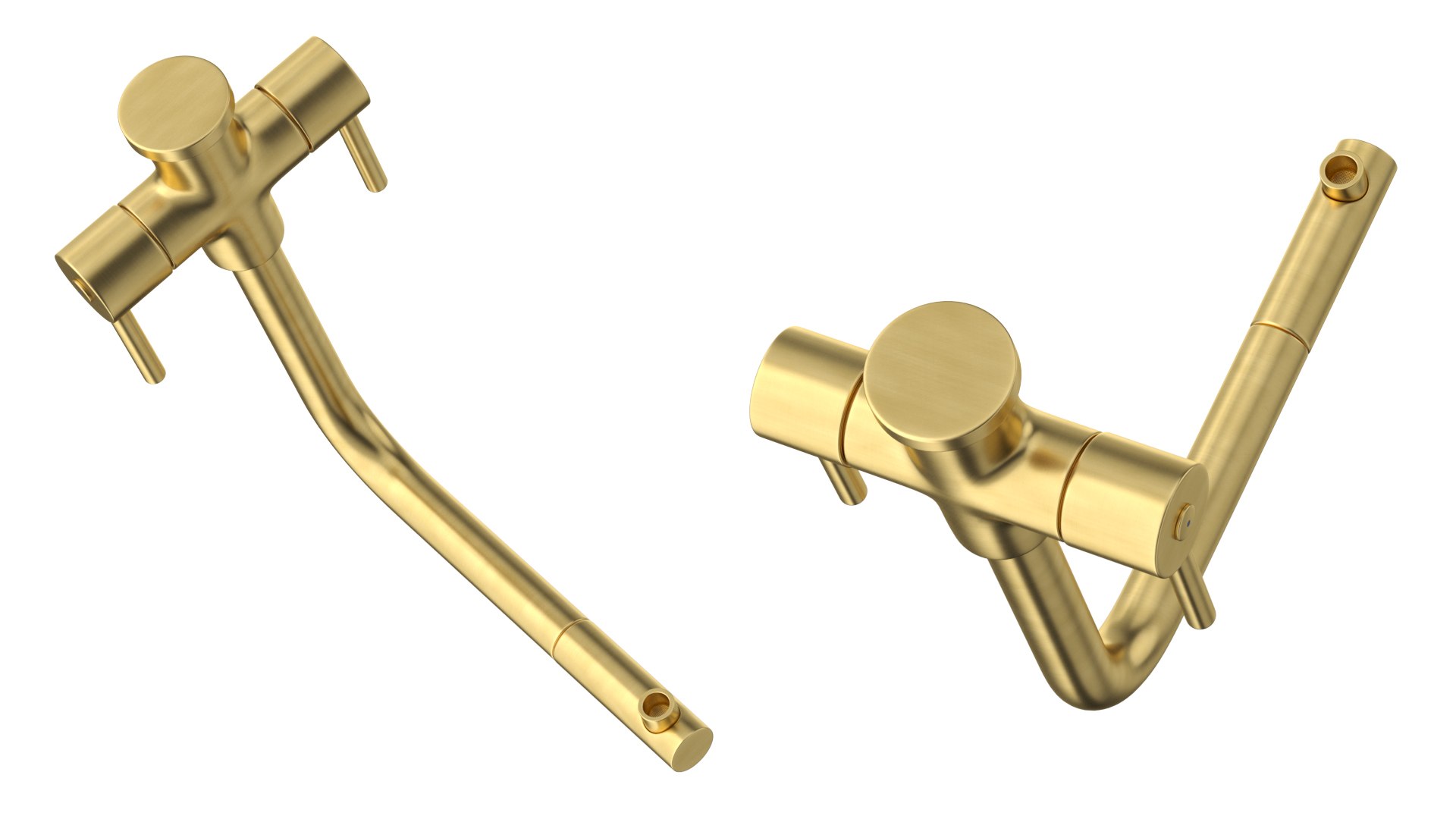 Angular Dual Lever Sink Mixer Tap Brass Model - TurboSquid 1724253