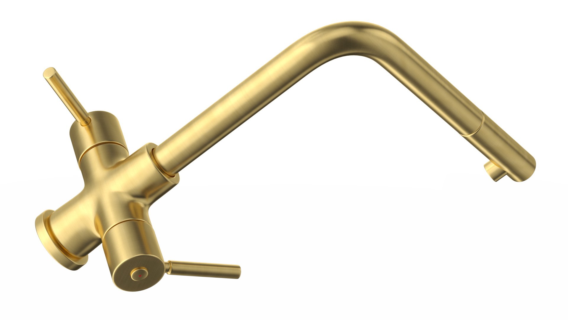 Angular Dual Lever Sink Mixer Tap Brass Model - TurboSquid 1724253