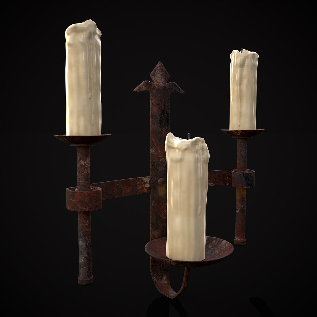 3D Model Rusting Triple Wall Candle Holder - TurboSquid 2103870