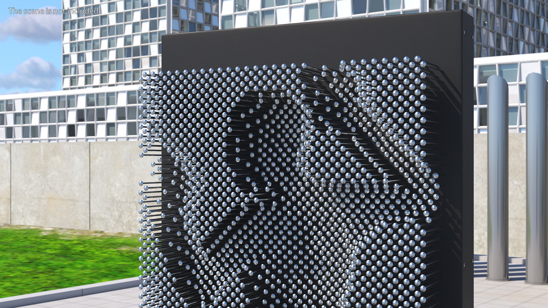 Pin Art Installation Dancing Man Model - TurboSquid 2155466