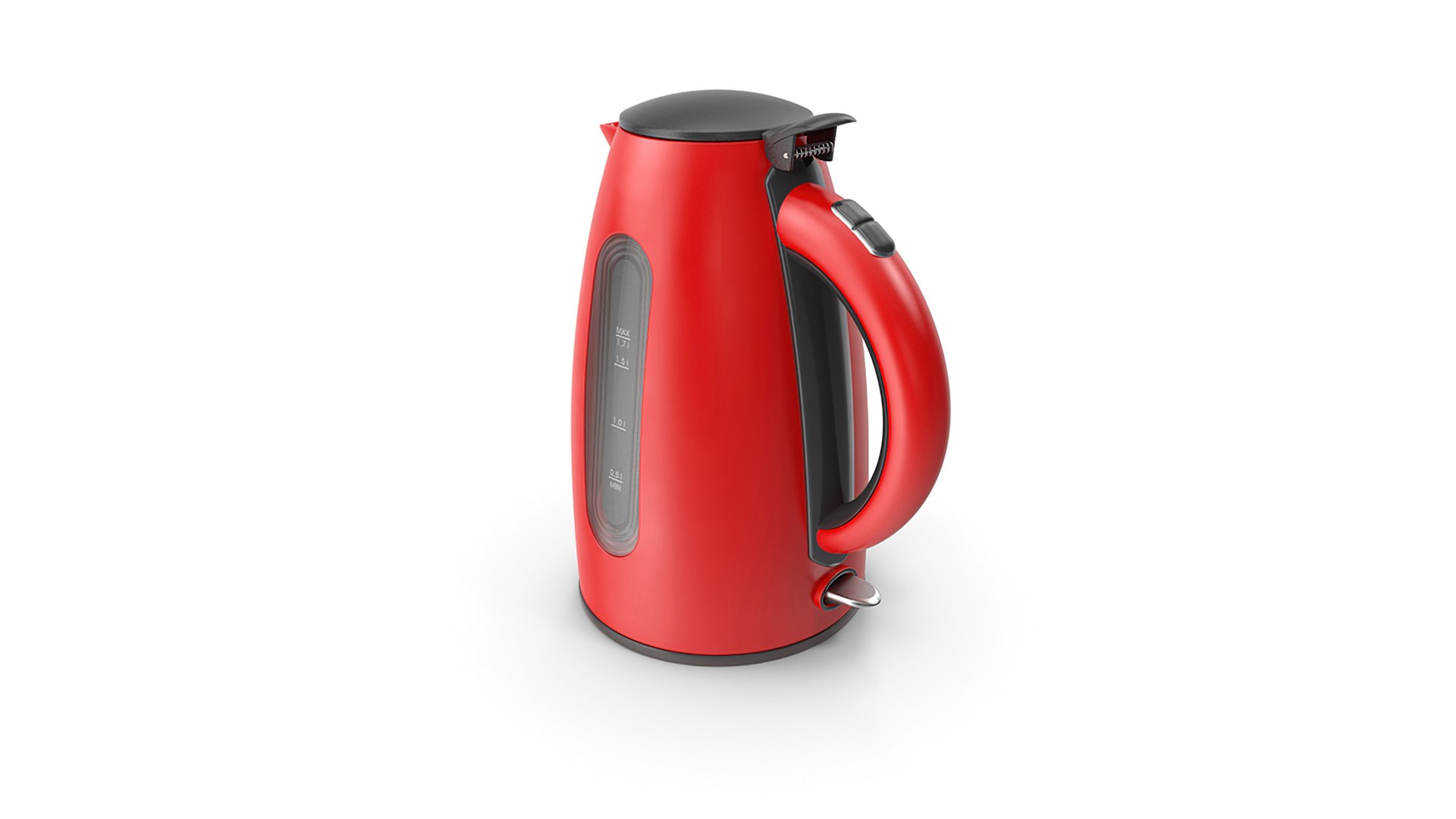 3D Red Electric Kettle - TurboSquid 2105526