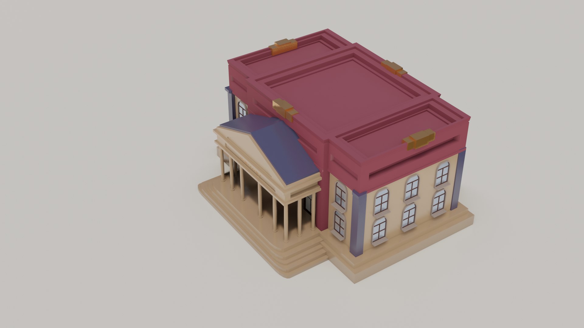 Bank Blender 3D Model - TurboSquid 1439867