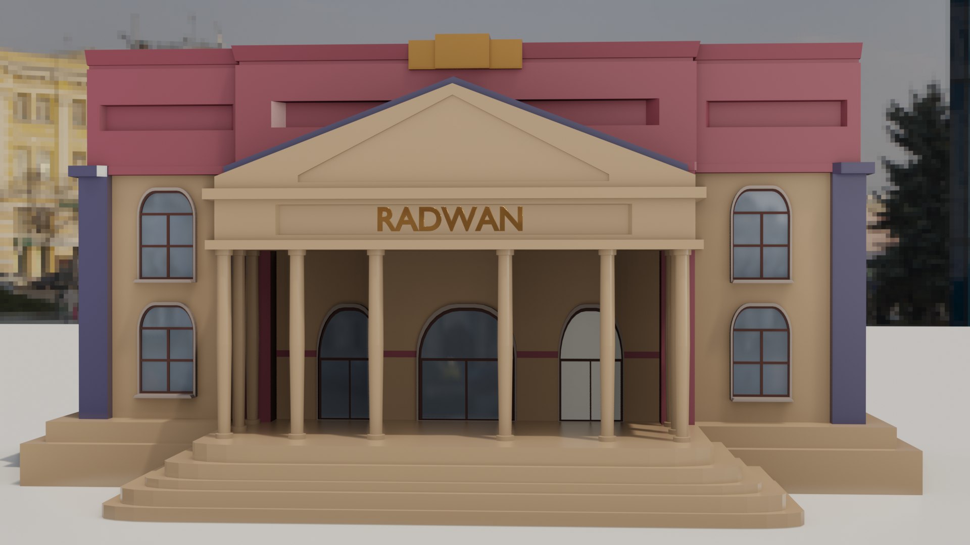 Bank Blender 3D Model - TurboSquid 1439867