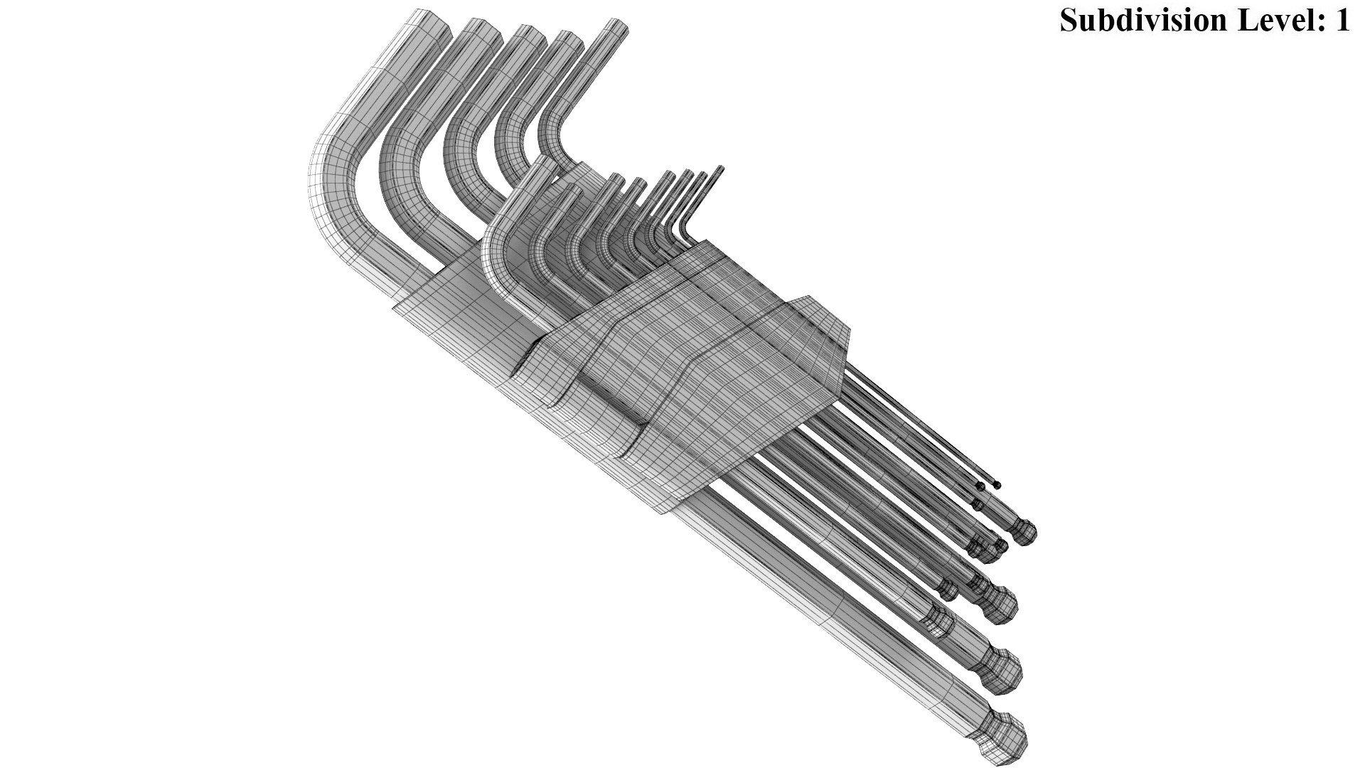 Detailed Allen Wrenches Holder 3D Model - TurboSquid 2148941