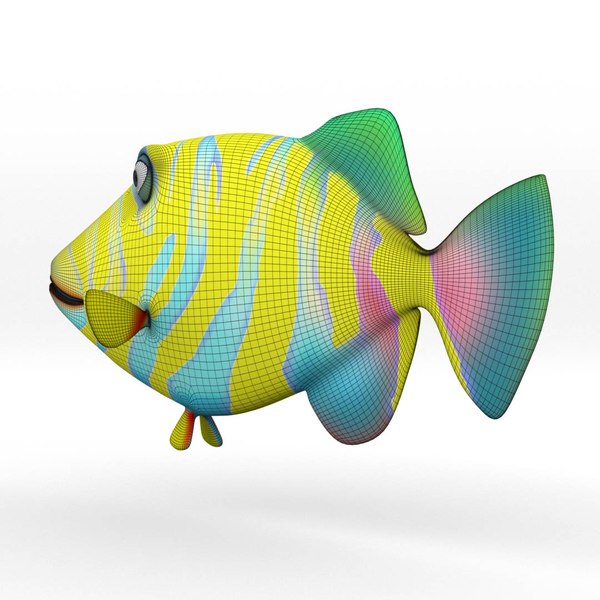 3D cartoon fish model - TurboSquid 1594115