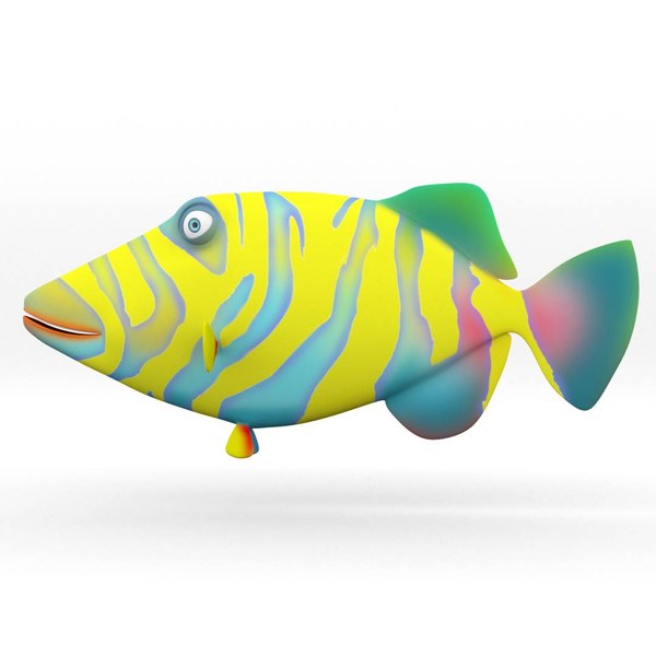 3D cartoon fish model - TurboSquid 1594115