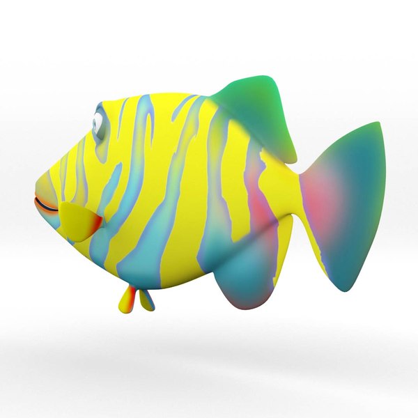 3D cartoon fish model - TurboSquid 1594115