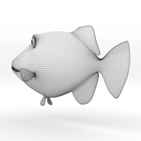 3D cartoon fish model - TurboSquid 1594115