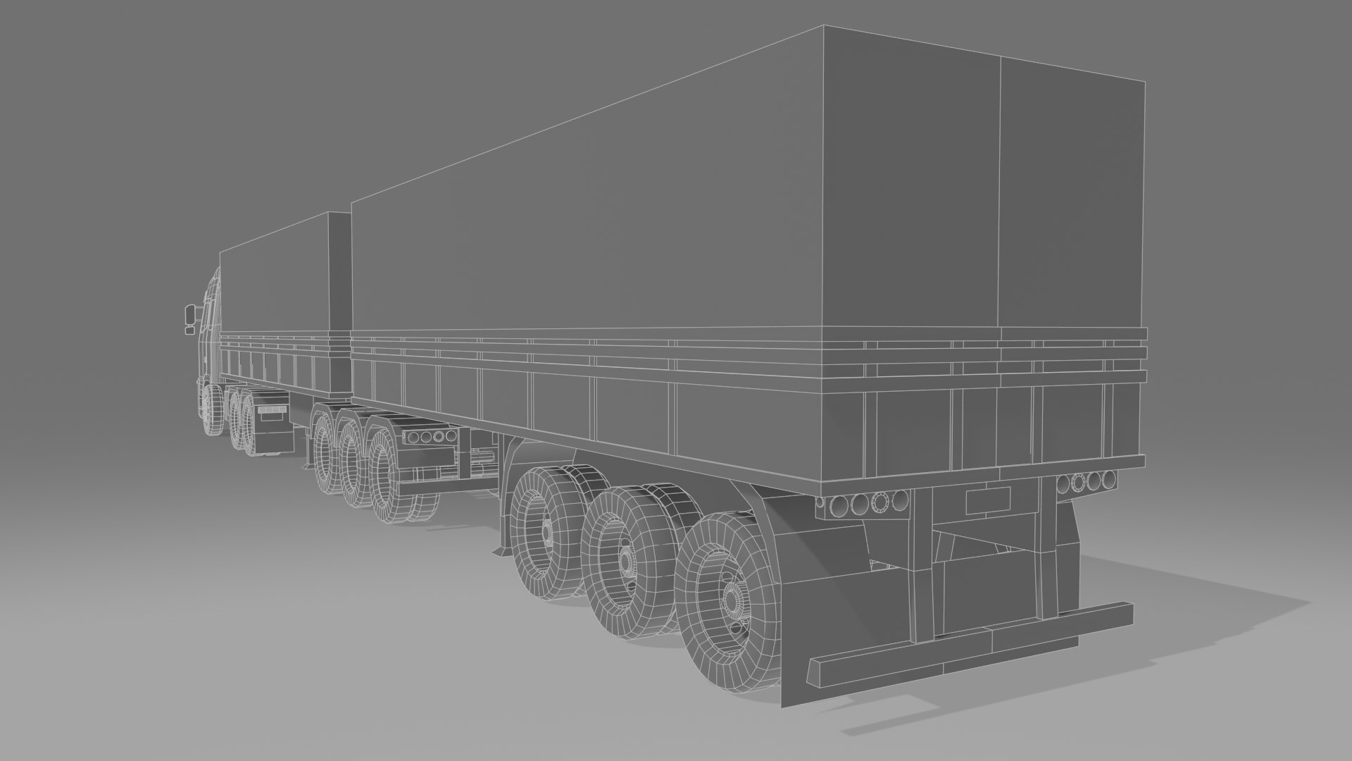 Volvo FH 460 Bitrem Low Poly 3D - TurboSquid 1725697