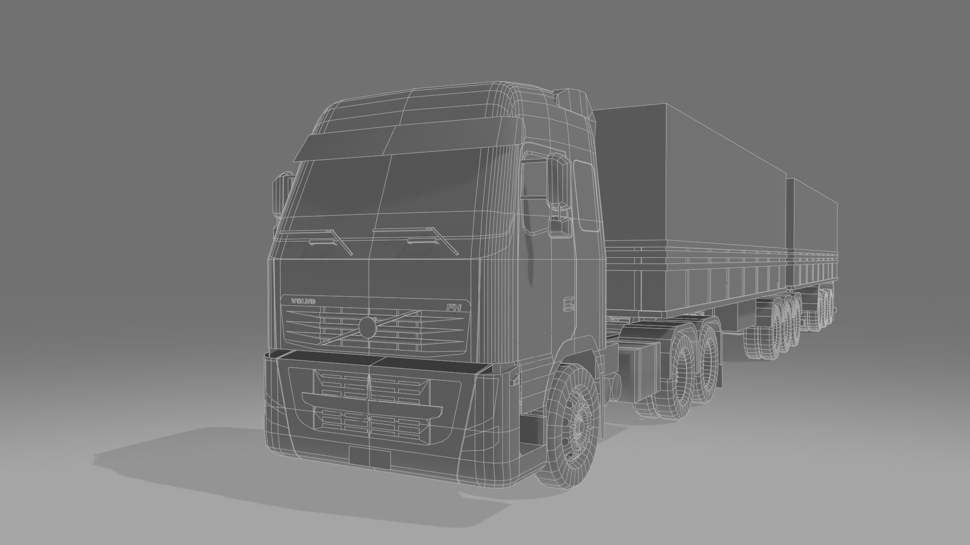 Volvo FH 460 Bitrem Low Poly 3D - TurboSquid 1725697
