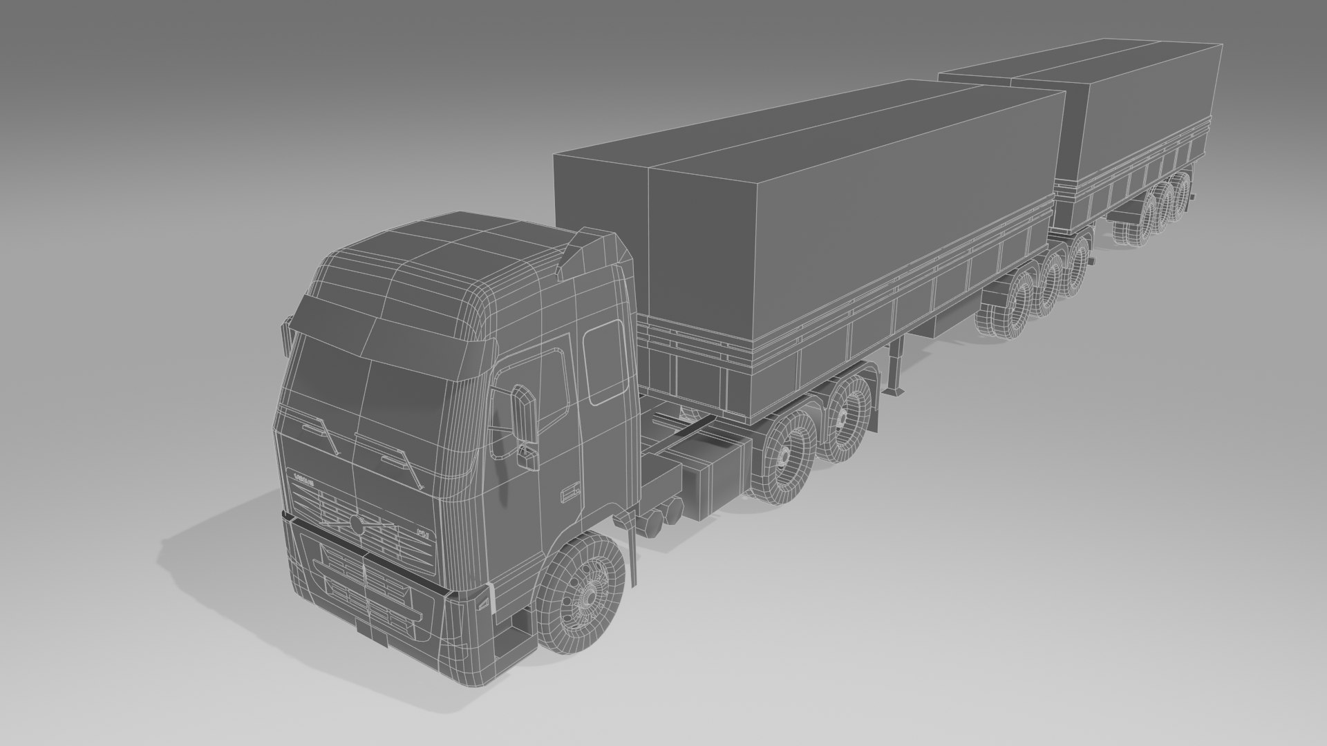 Volvo FH 460 Bitrem Low Poly 3D - TurboSquid 1725697