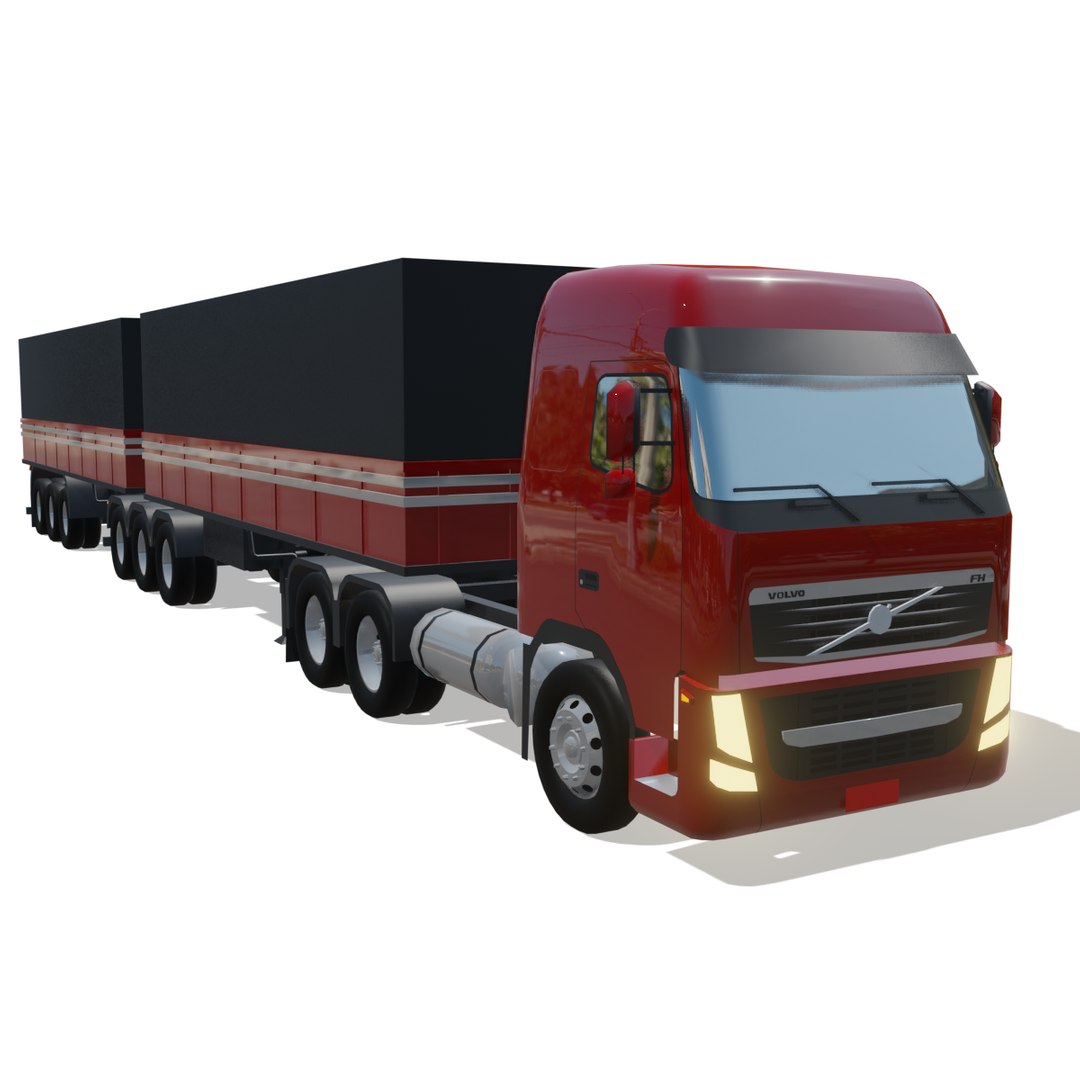 Volvo FH 460 Bitrem Low Poly 3D - TurboSquid 1725697