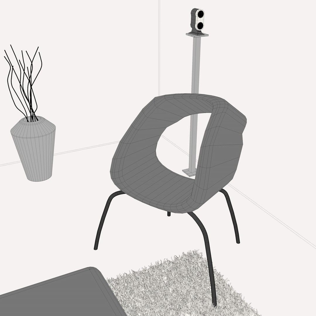 3d model designs living room corner