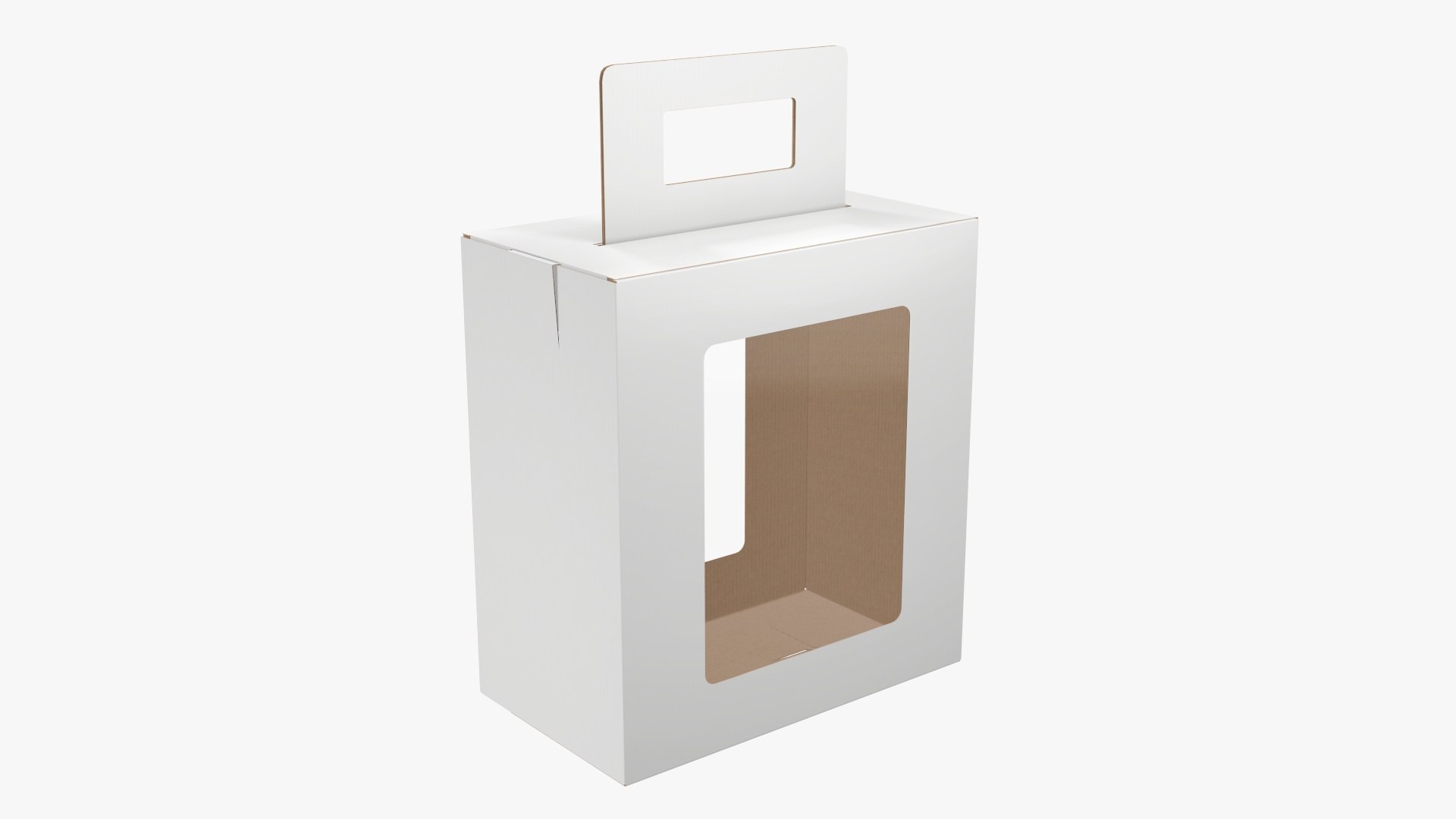 Box Corrugated Handle 3D - TurboSquid 1593129