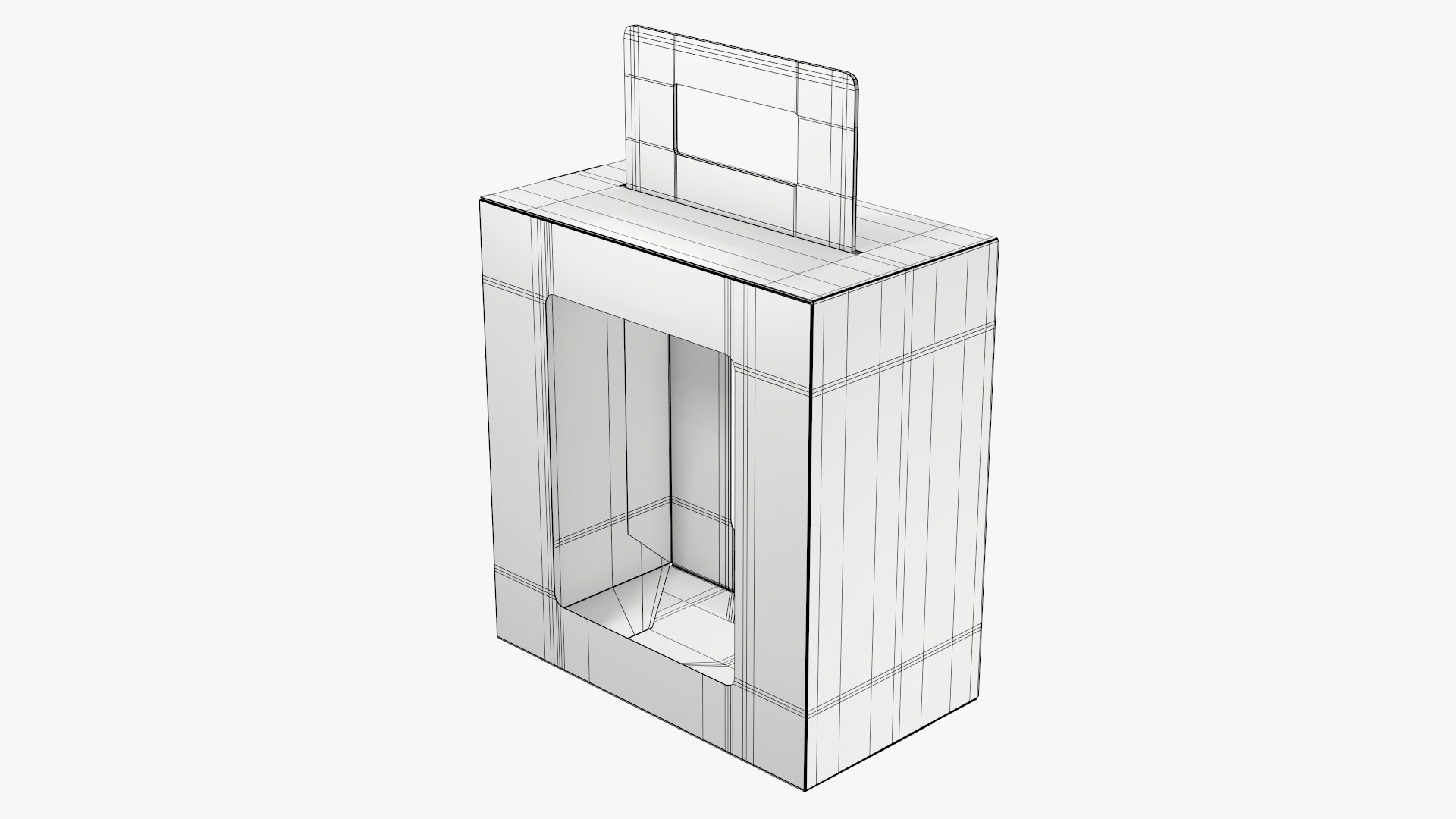Box Corrugated Handle 3D - TurboSquid 1593129
