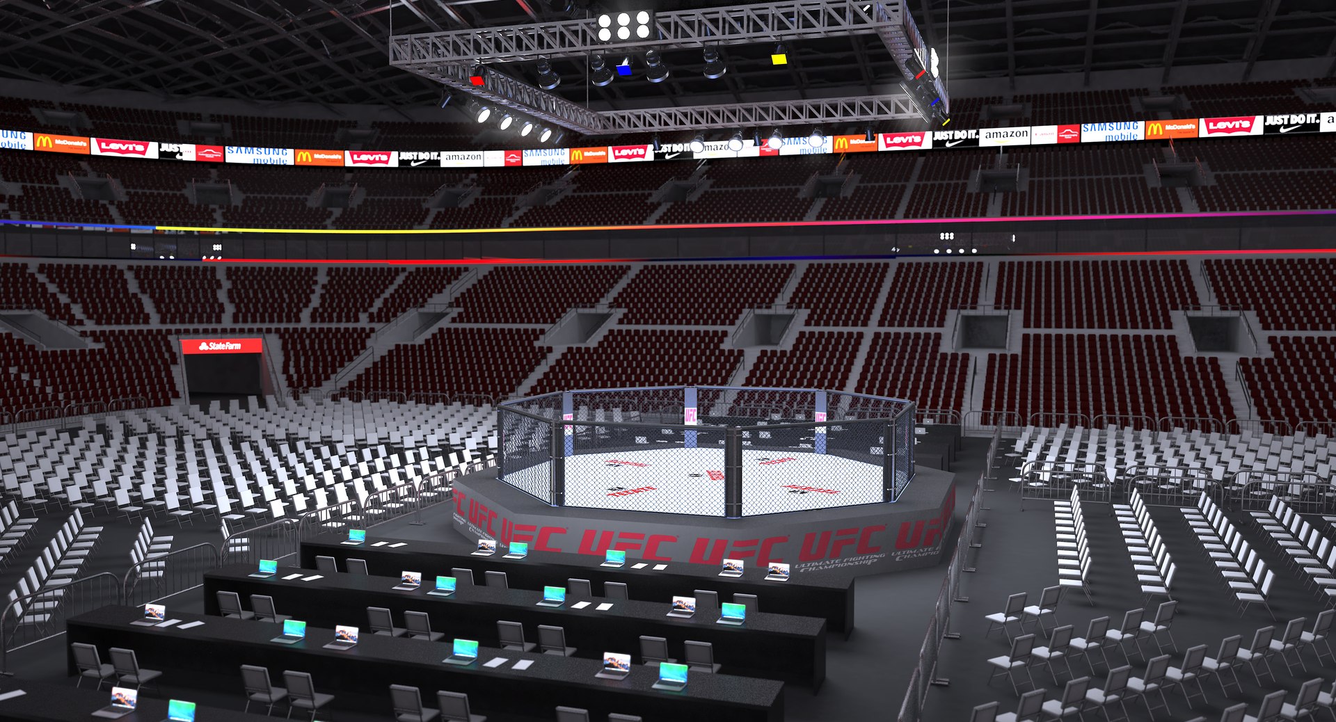 Ufc Stadiums 3D Model - TurboSquid 1428302