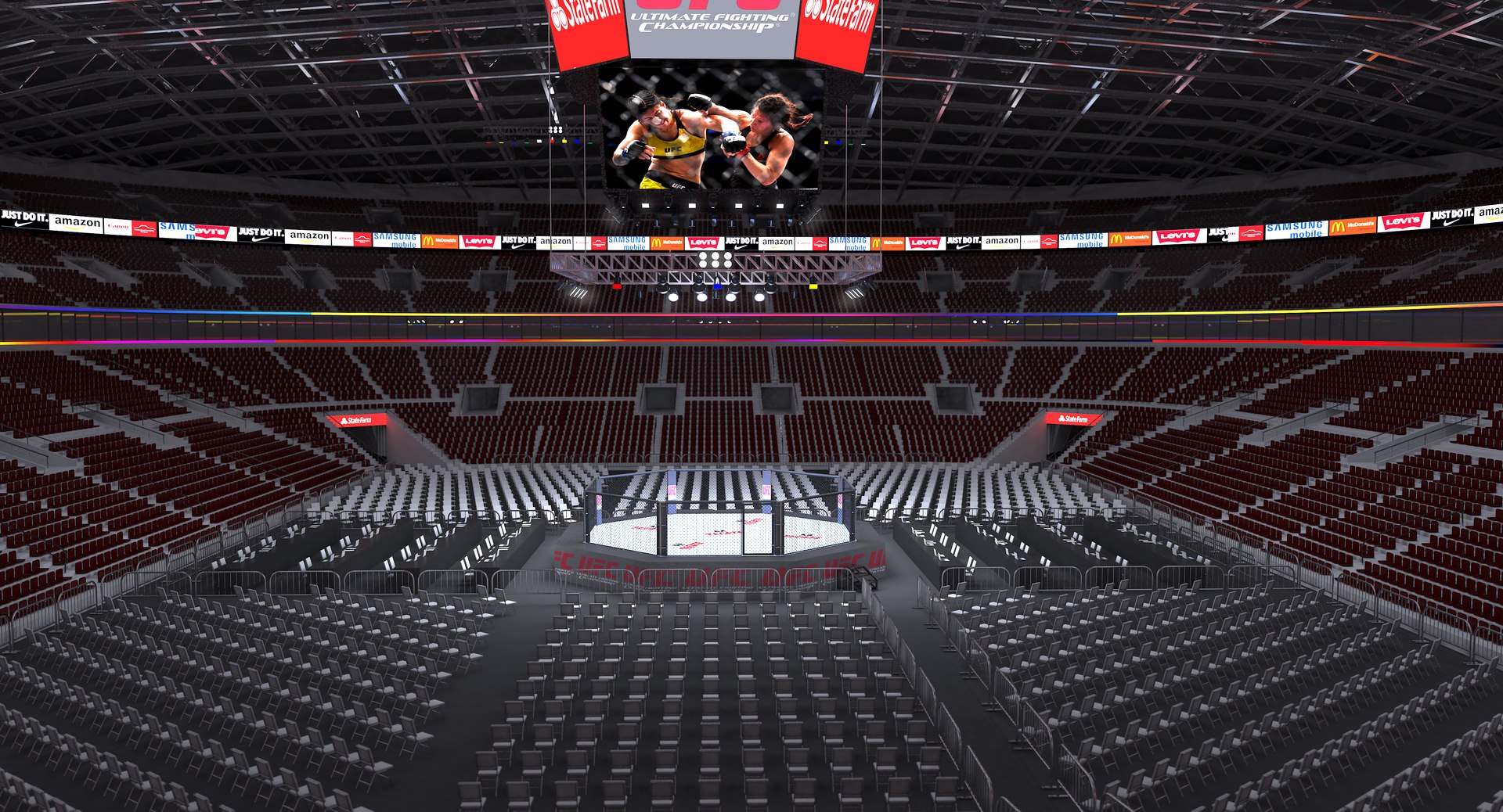 Ufc Stadiums 3D Model - TurboSquid 1428302