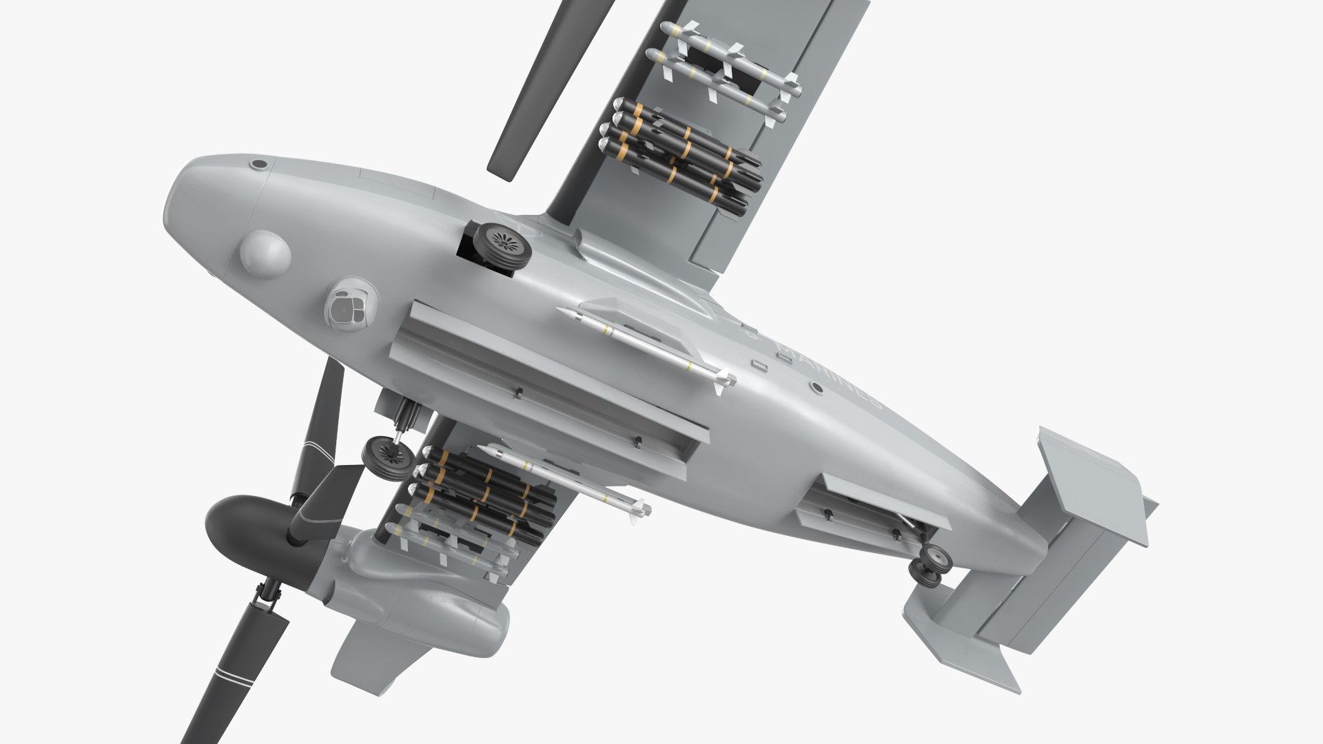 3D Bell V 247 Vigilant Combat Drone Rigged For Maya Model - TurboSquid ...