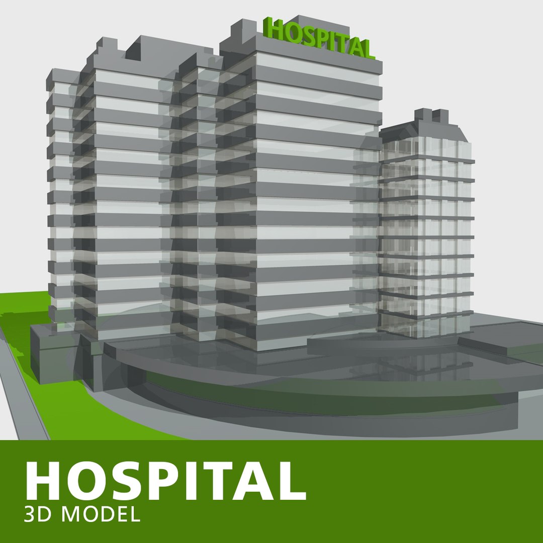3D Model Hospital - TurboSquid 1262244
