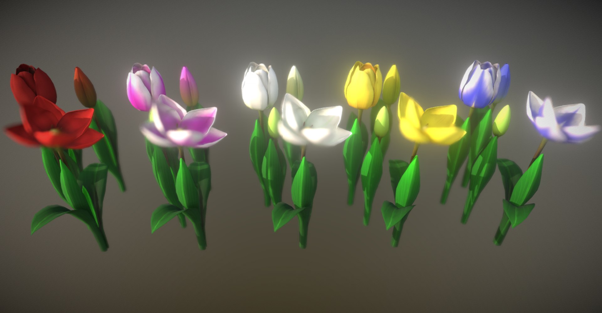 Flower Tulip Model - TurboSquid 2132568