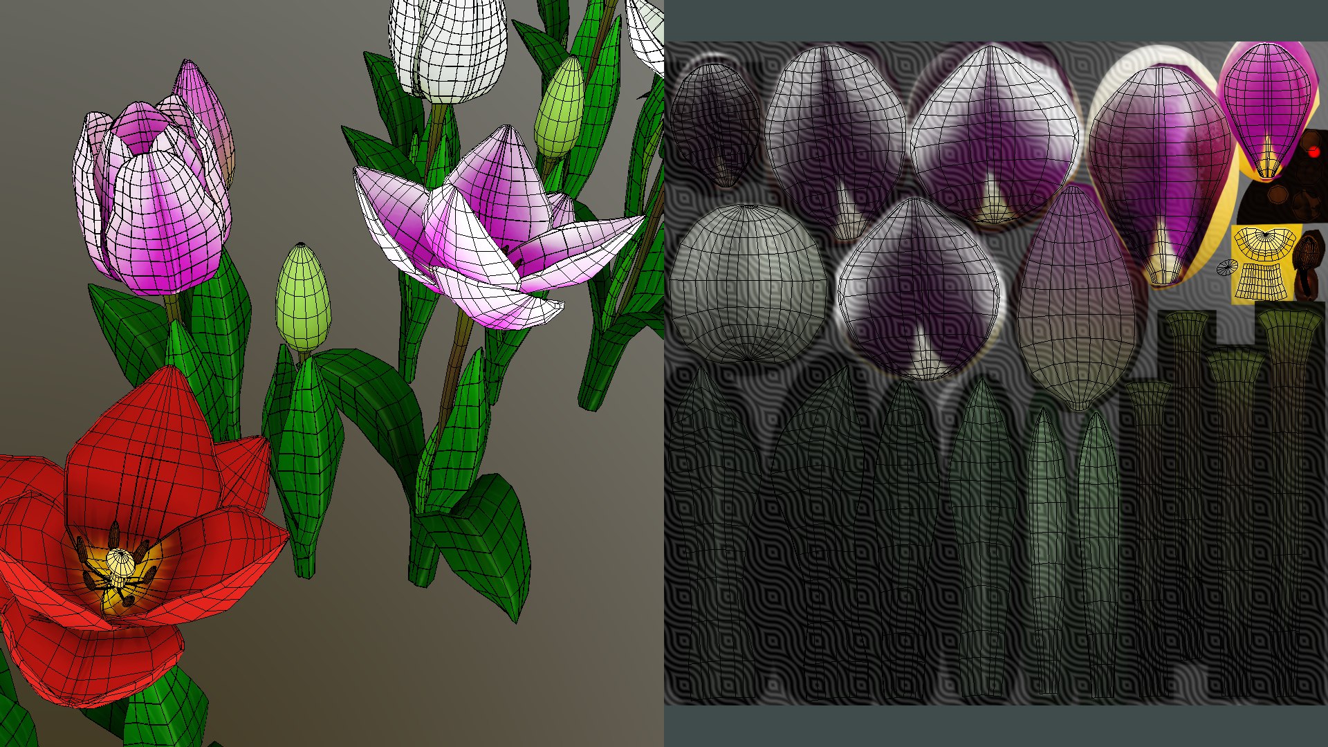 Flower Tulip Model - TurboSquid 2132568