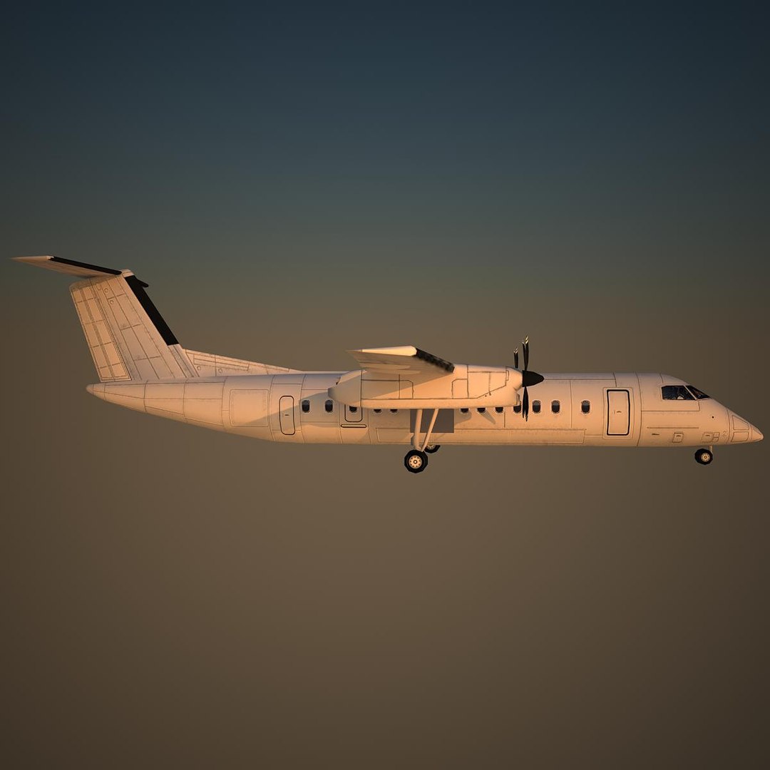 3d Bombardier Dash 8 Basic