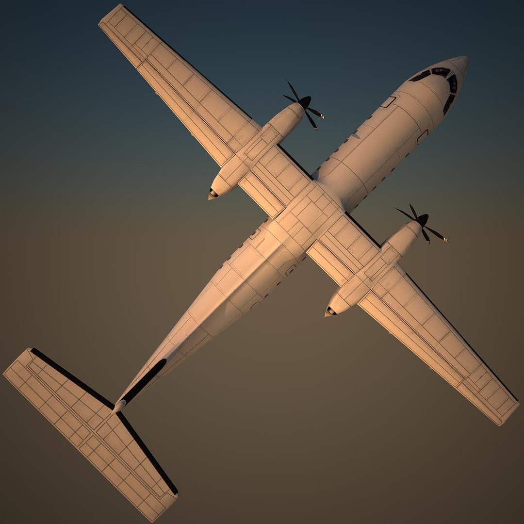3d Bombardier Dash 8 Basic