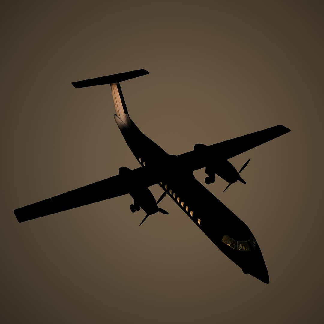 3d Bombardier Dash 8 Basic