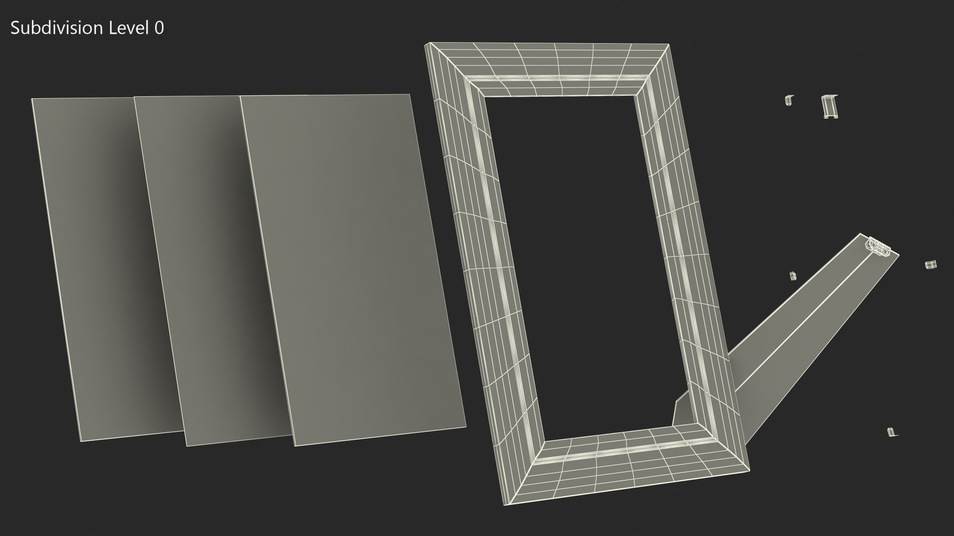Plastic photo frame 3D - TurboSquid 1615485
