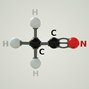 3D modeled acetic acid structure - TurboSquid 1380729