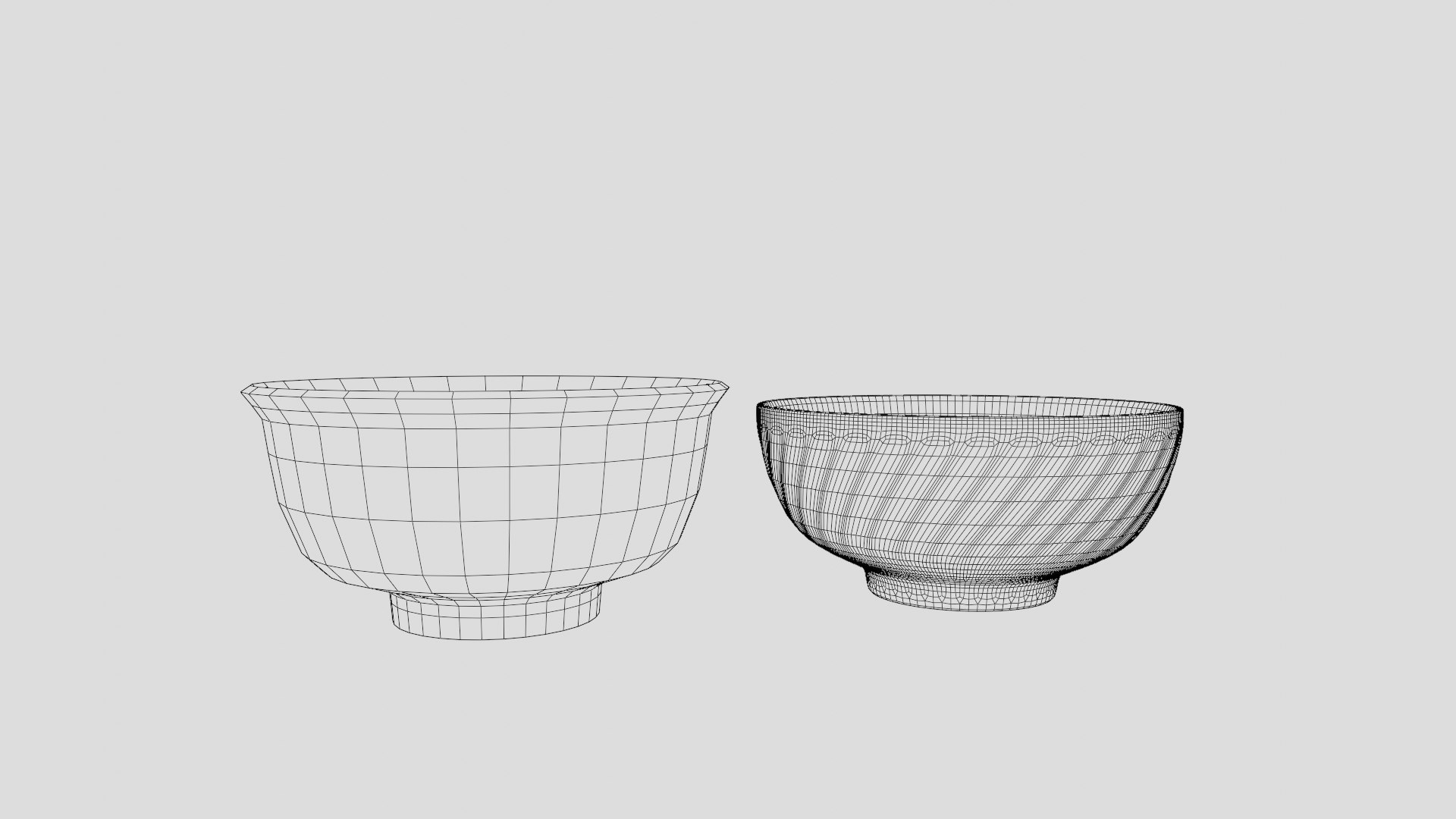 3D Model Two Bowls - TurboSquid 2266666