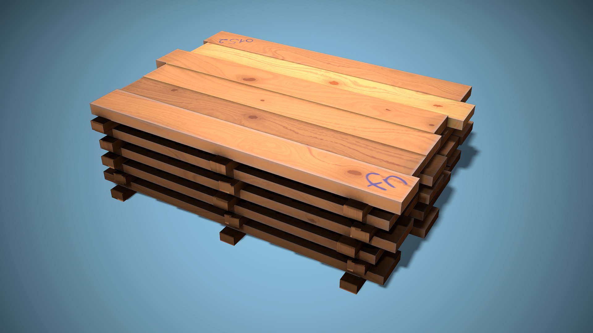 Stylized Planks Stack Ready 3D Model - TurboSquid 1435907