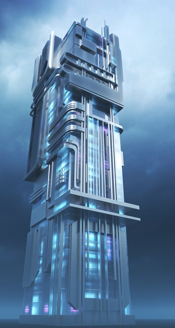 3D Futuristic Buildings - TurboSquid 2063765