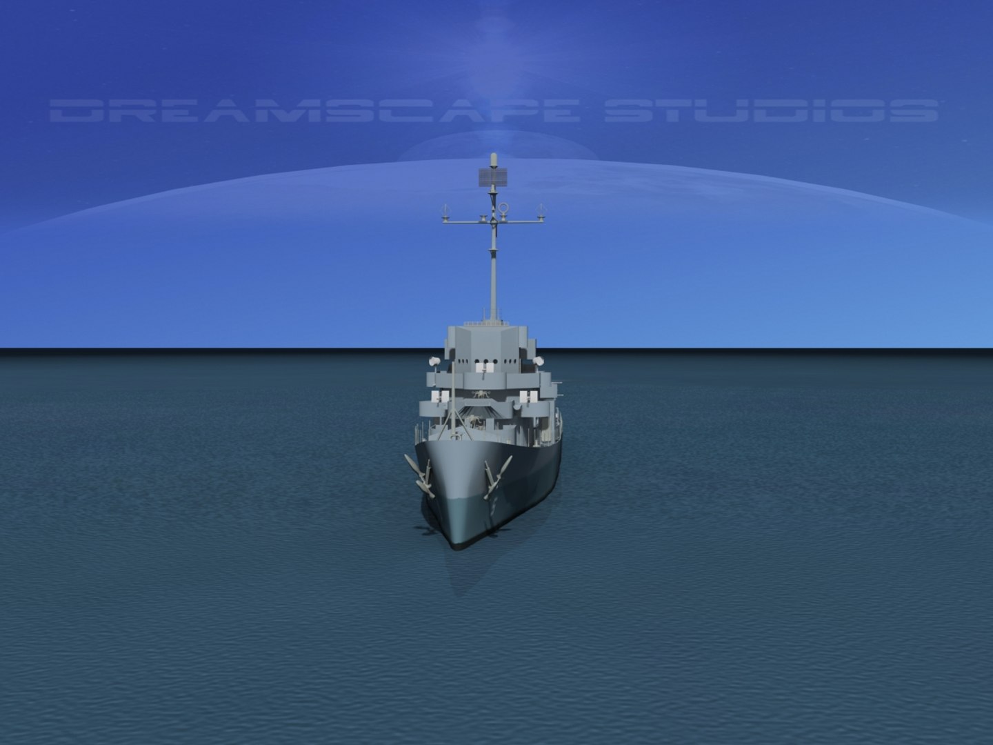 3d Depth Evarts Class Destroyer Model