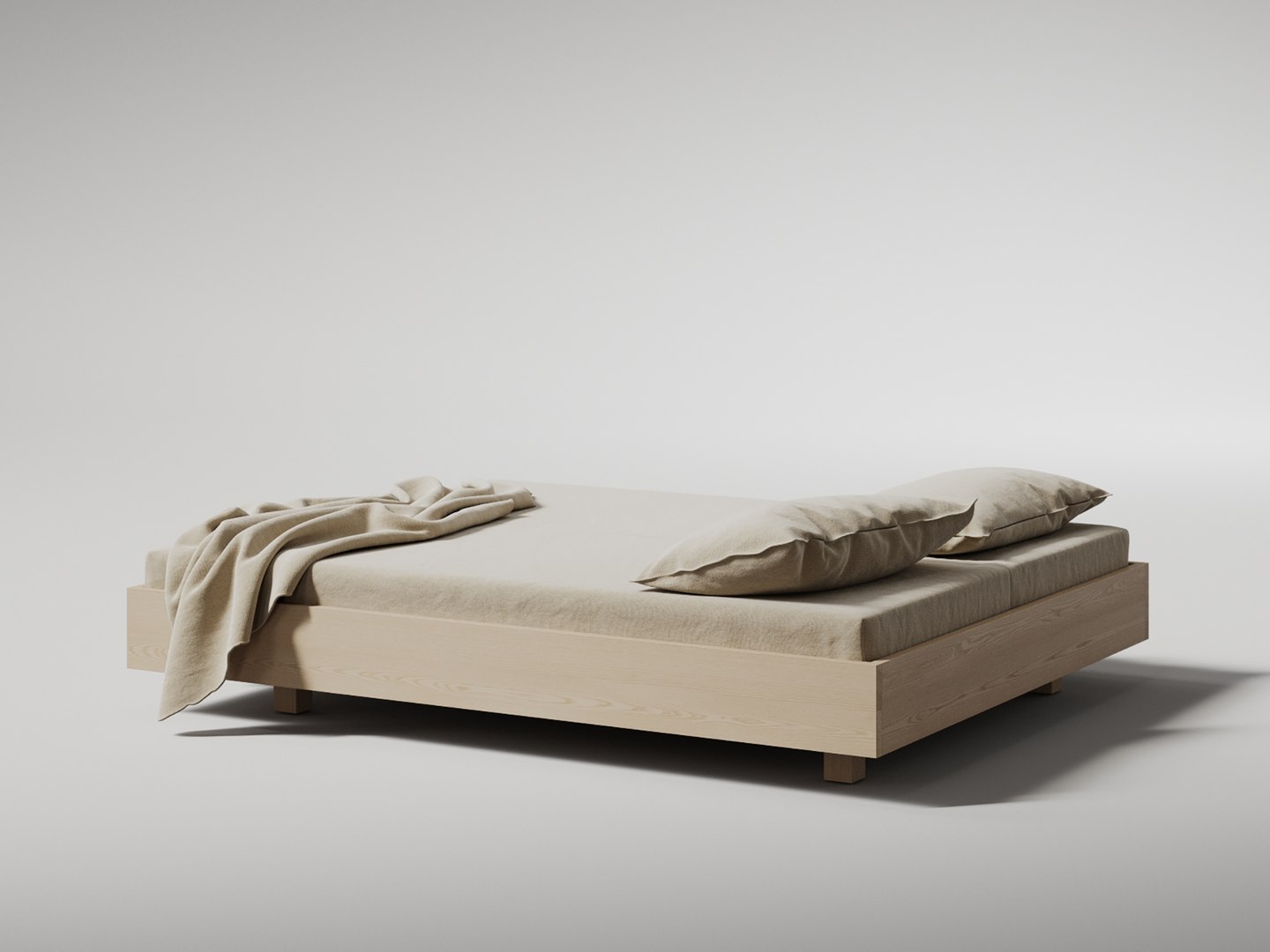 Simple 160 Bed 3D Model - TurboSquid 2184744