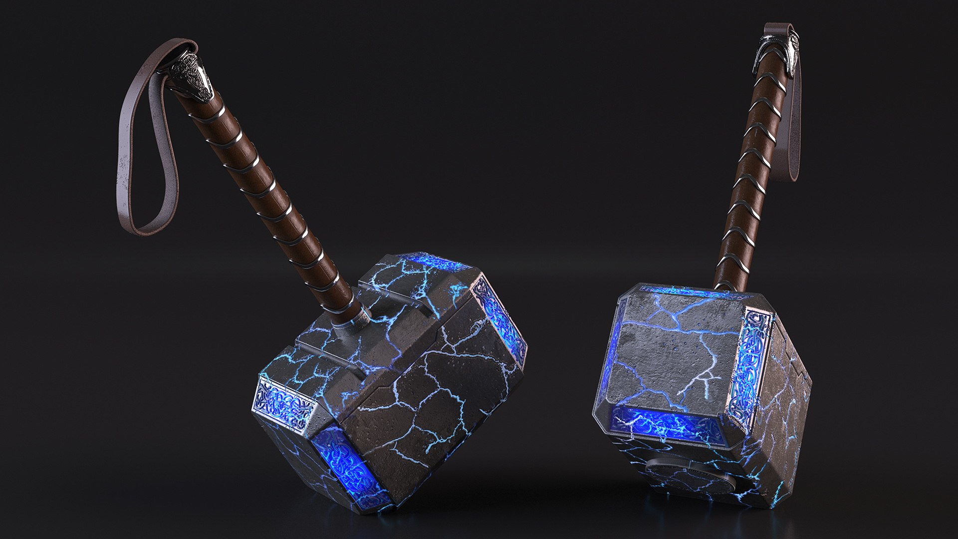 3D Thor Hammer Mjolnir With Glowing Cracks - TurboSquid 2137660