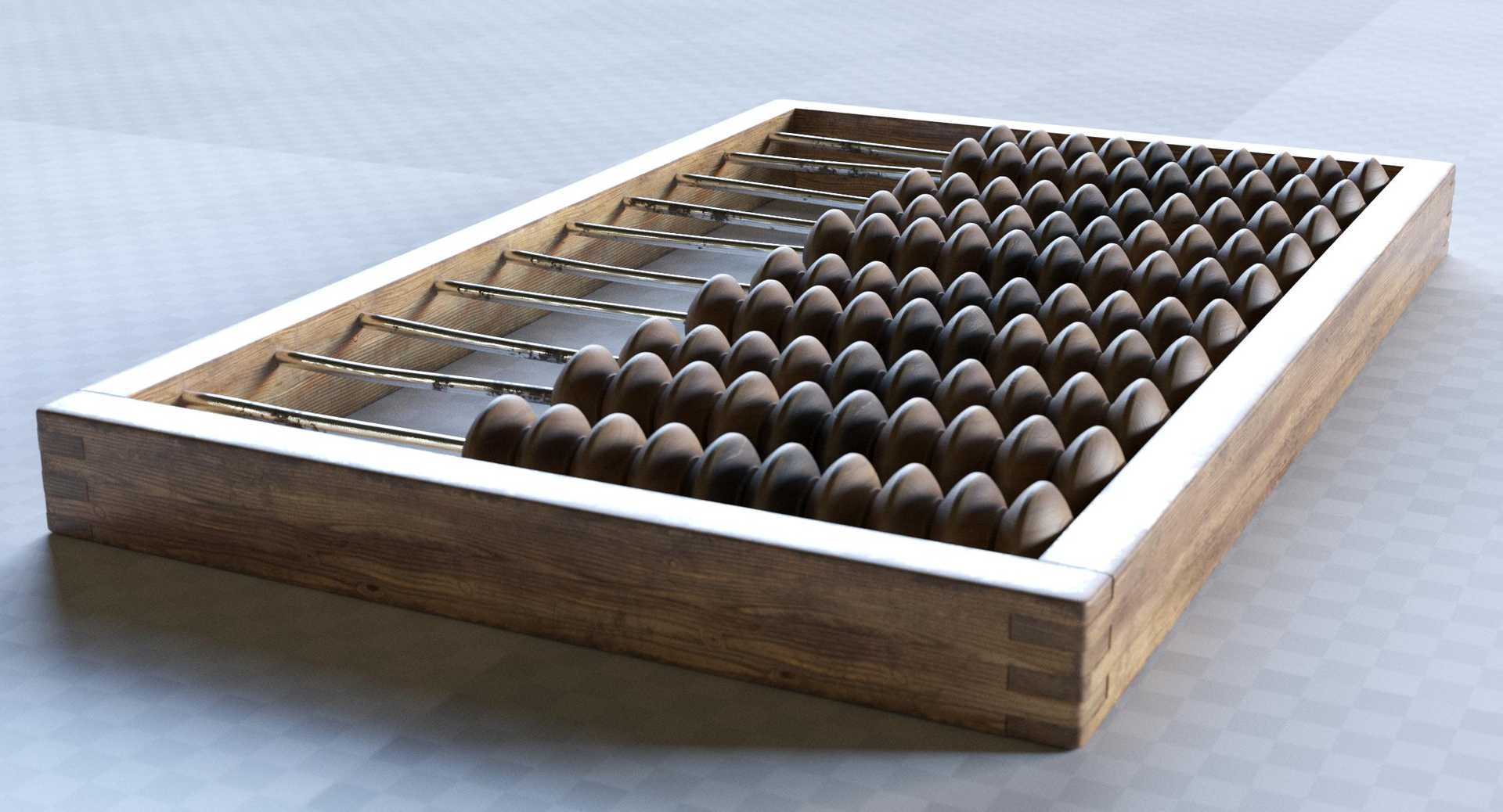 3D wooden abacus - TurboSquid 1332904
