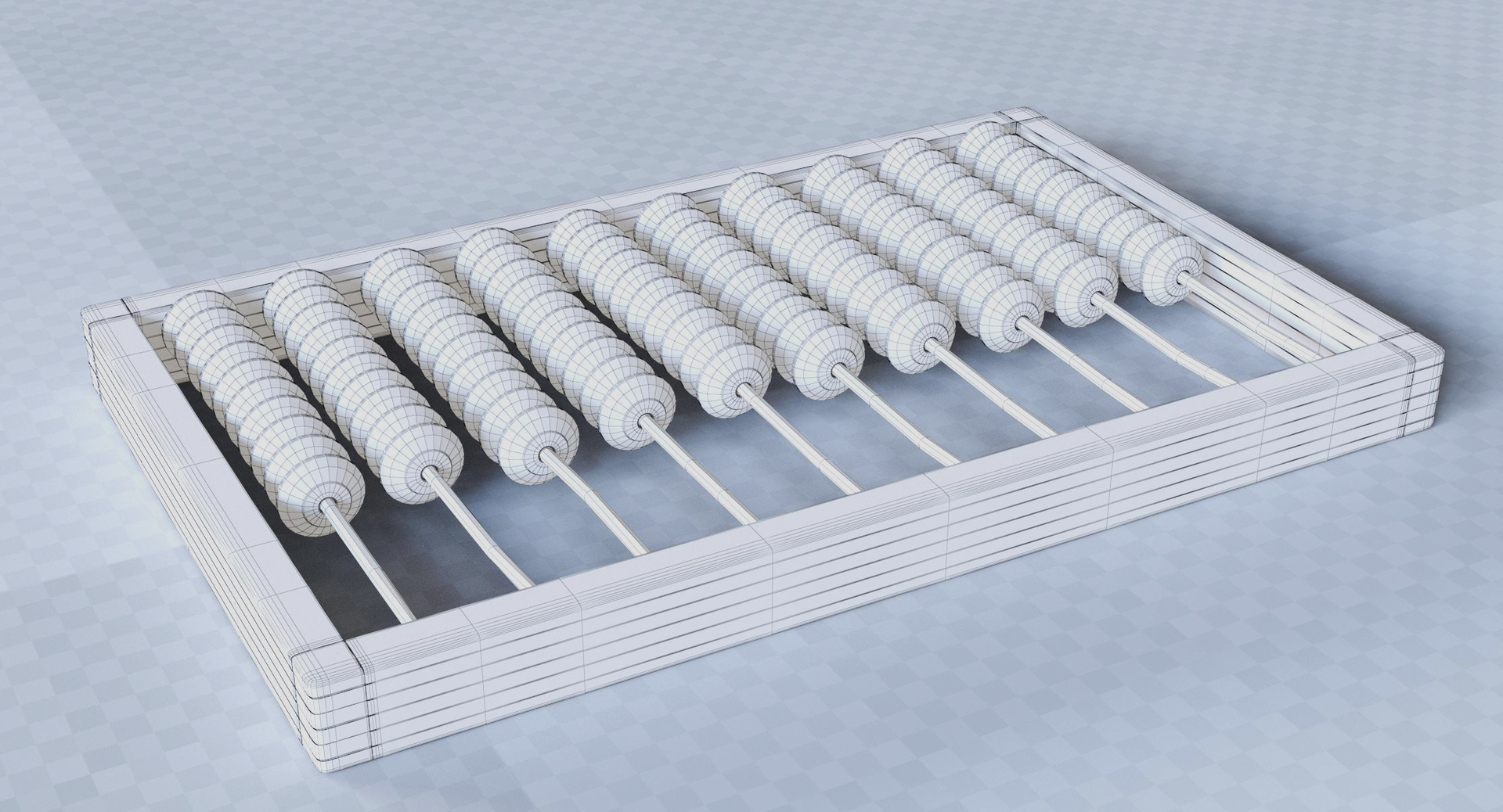 3D wooden abacus - TurboSquid 1332904