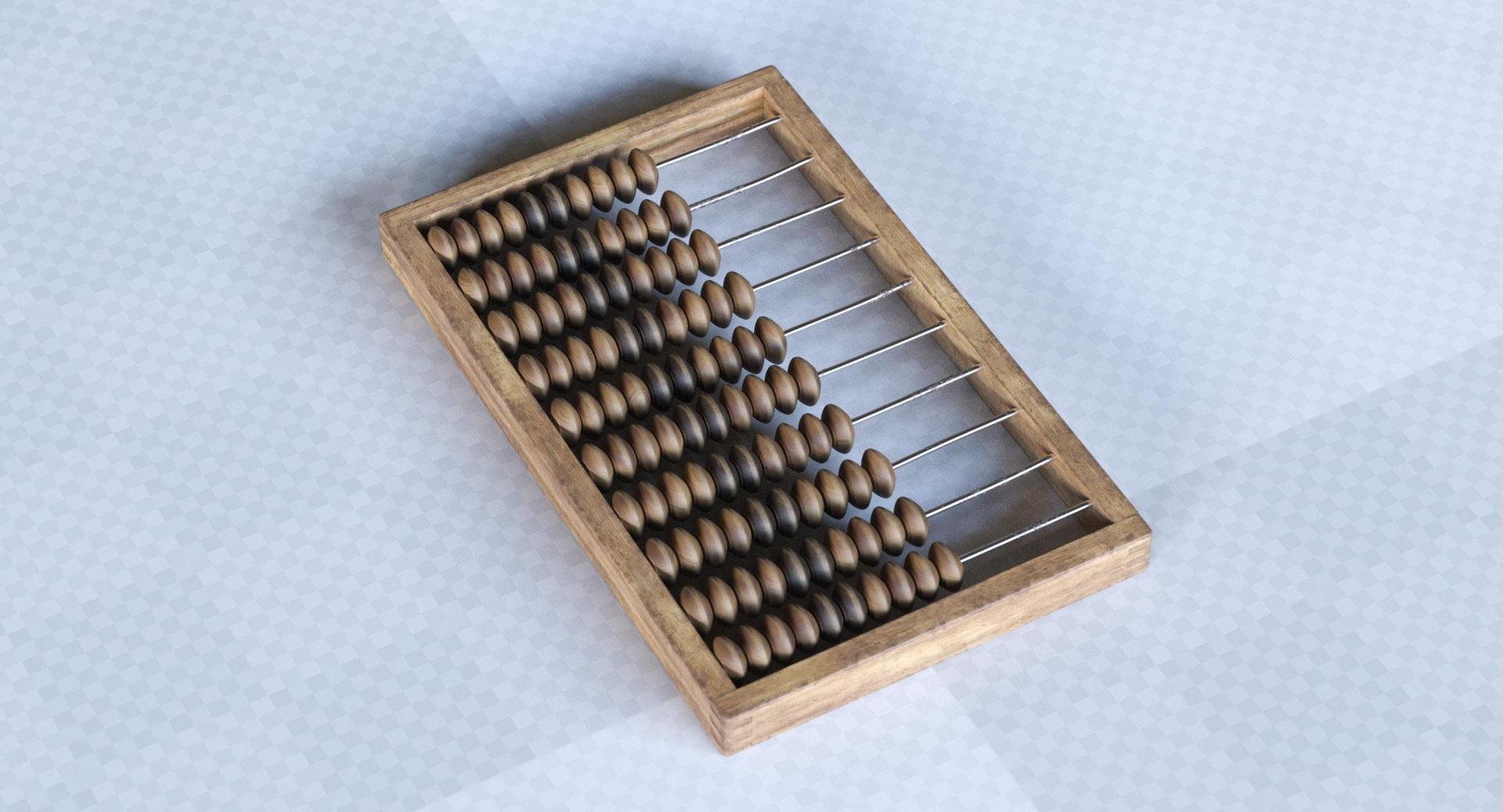 3D wooden abacus - TurboSquid 1332904