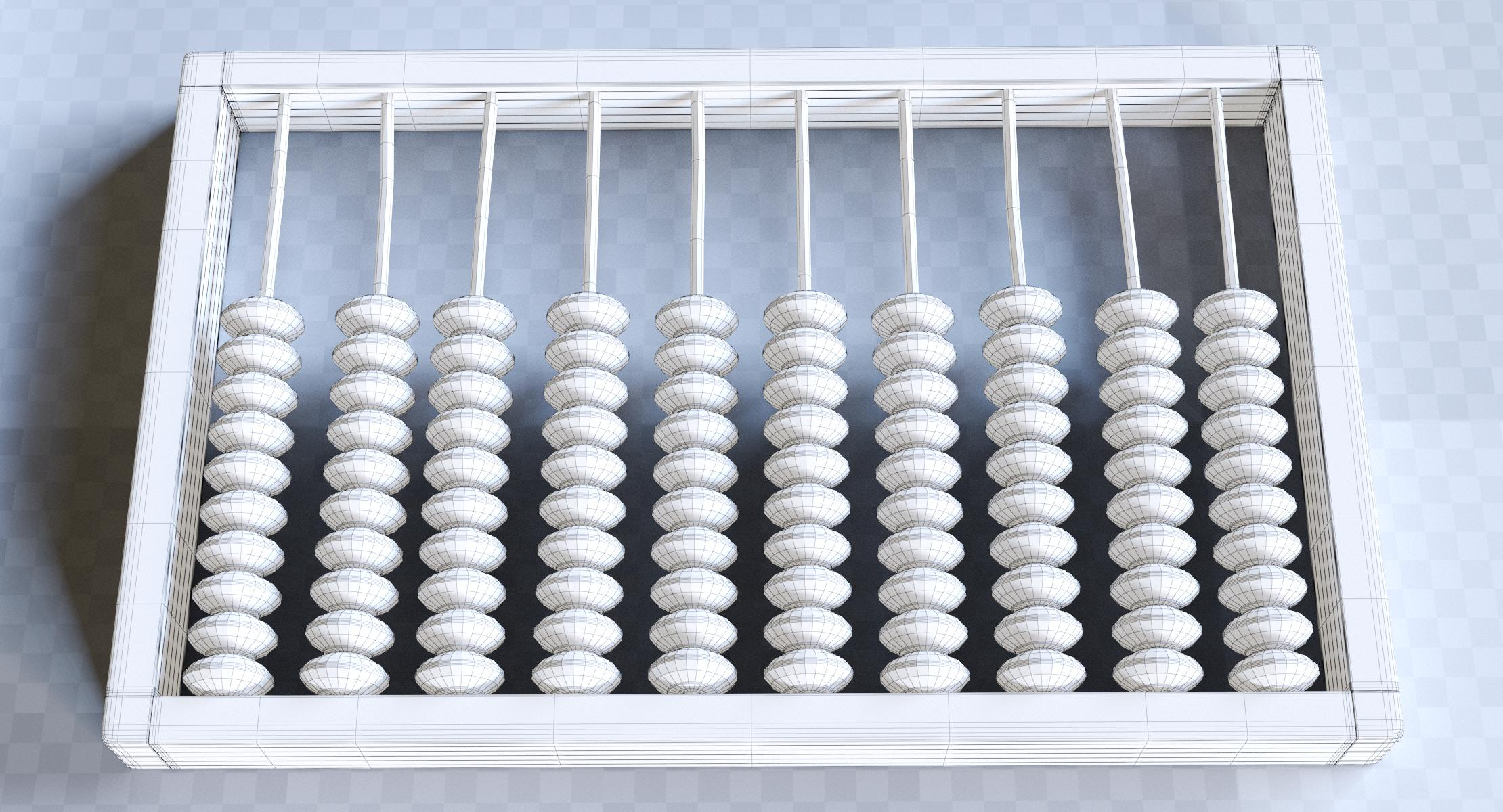 3D wooden abacus - TurboSquid 1332904