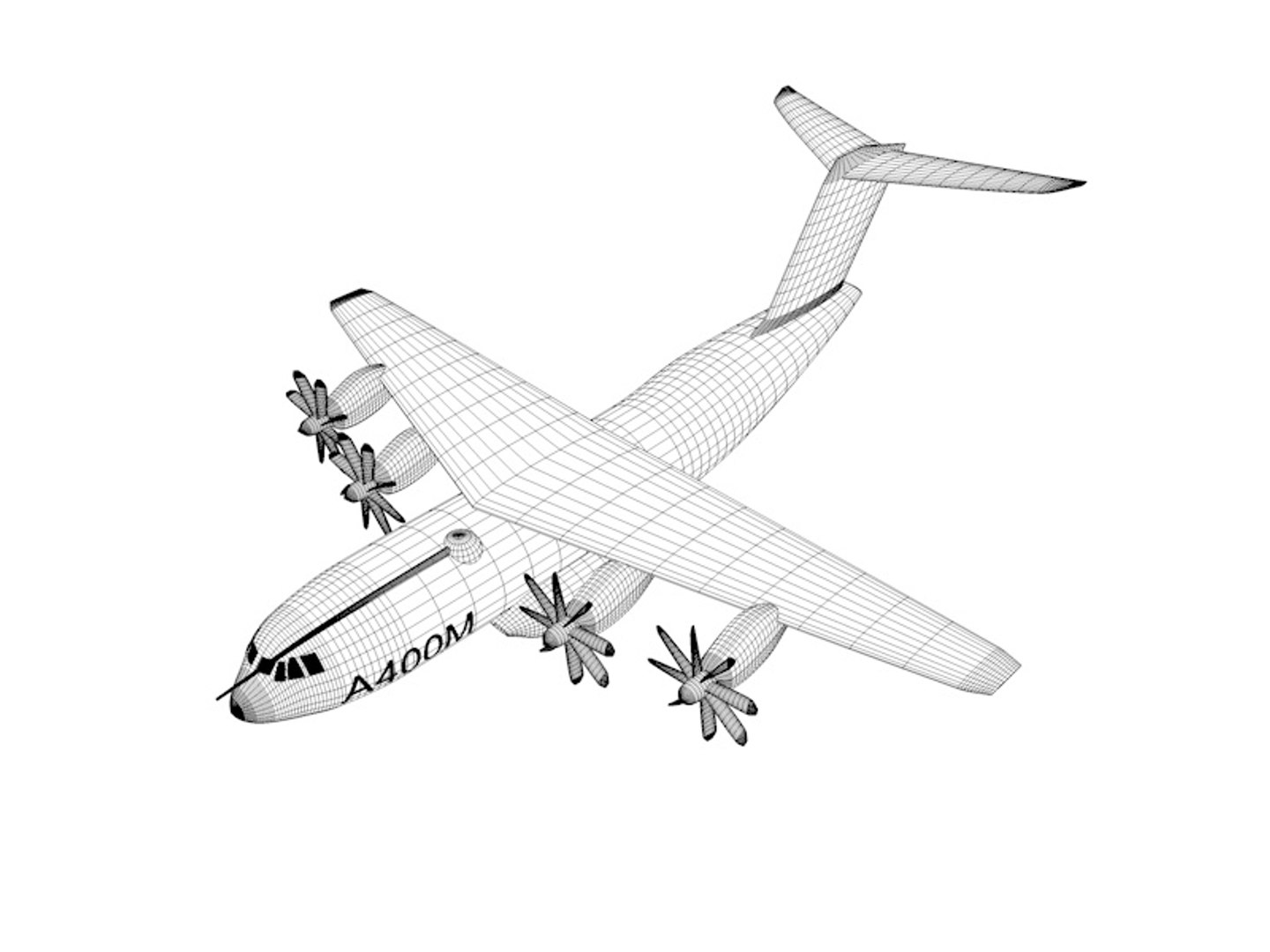 Airbus A400m Military Spain 3d 3ds