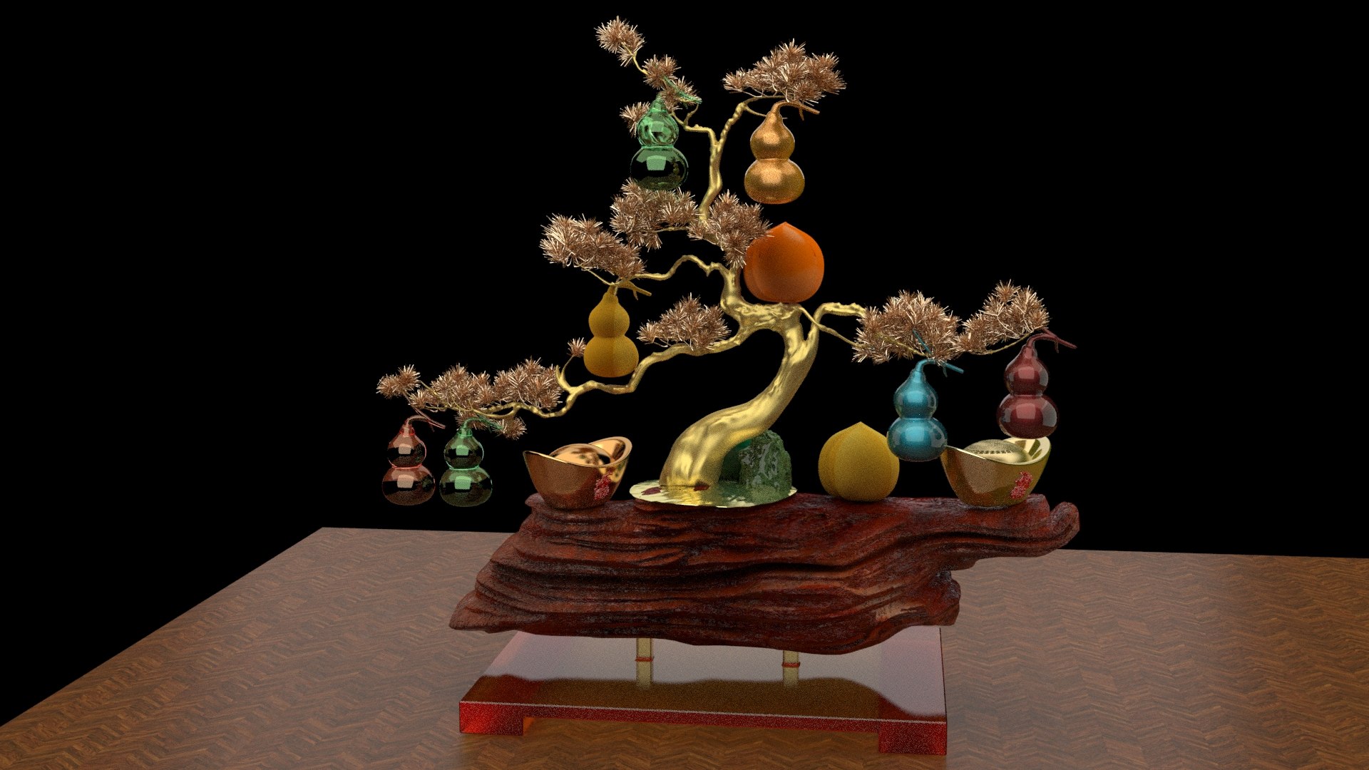 3D model Chinese gourd tree - TurboSquid 2137434