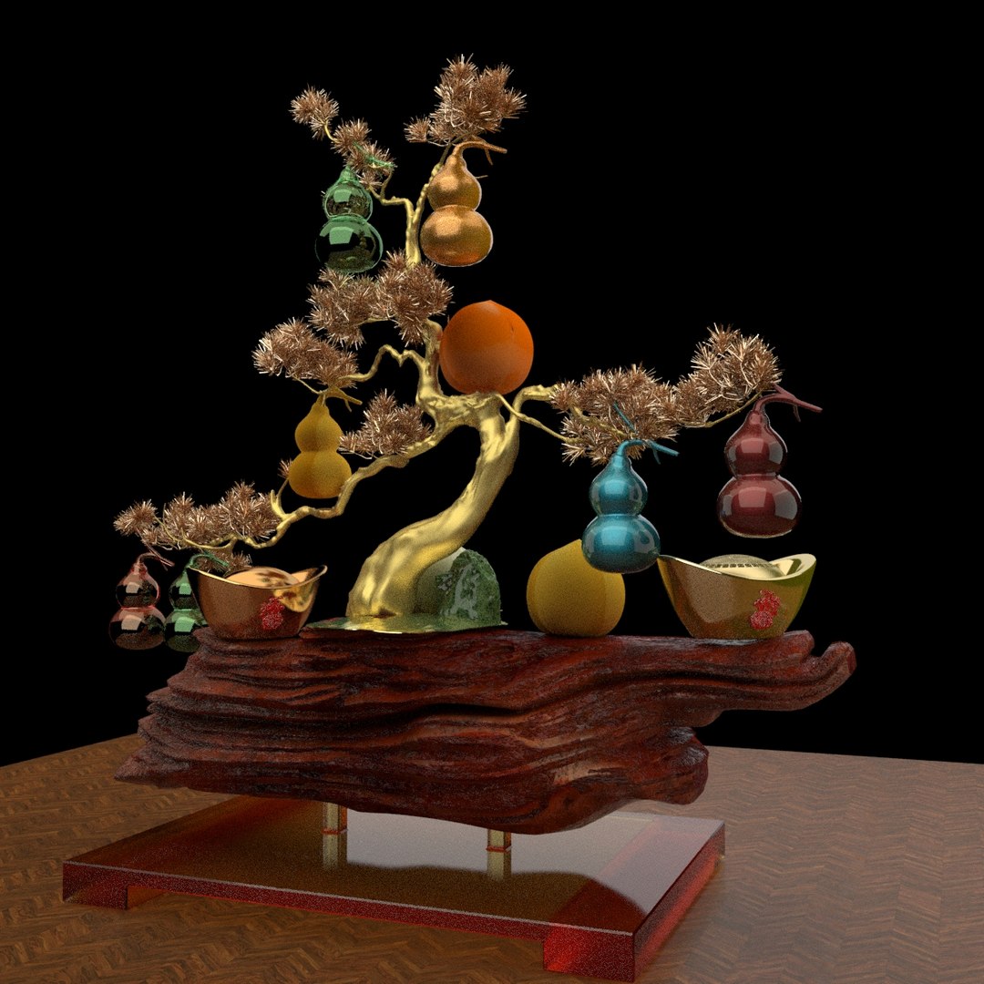 3D model Chinese gourd tree - TurboSquid 2137434