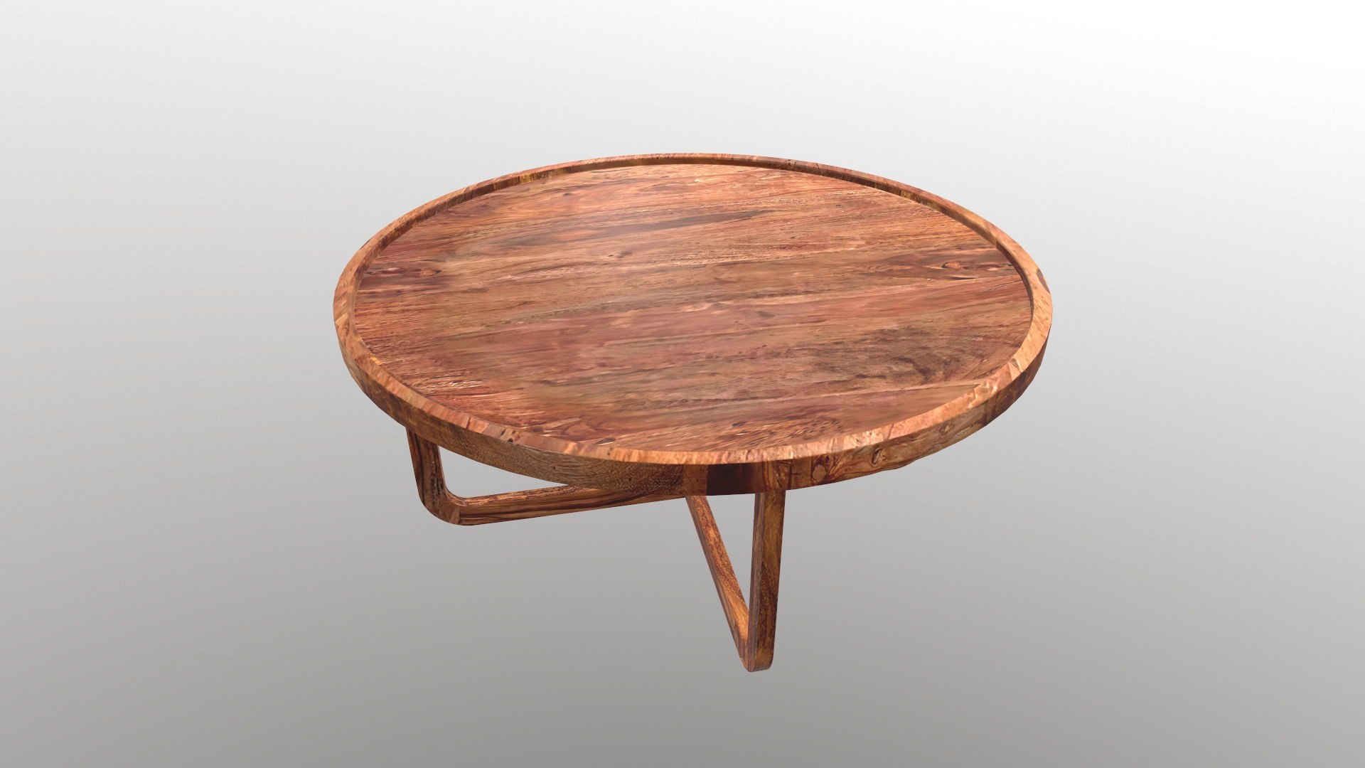 Wooden Round Table 3D Model - TurboSquid 1978116