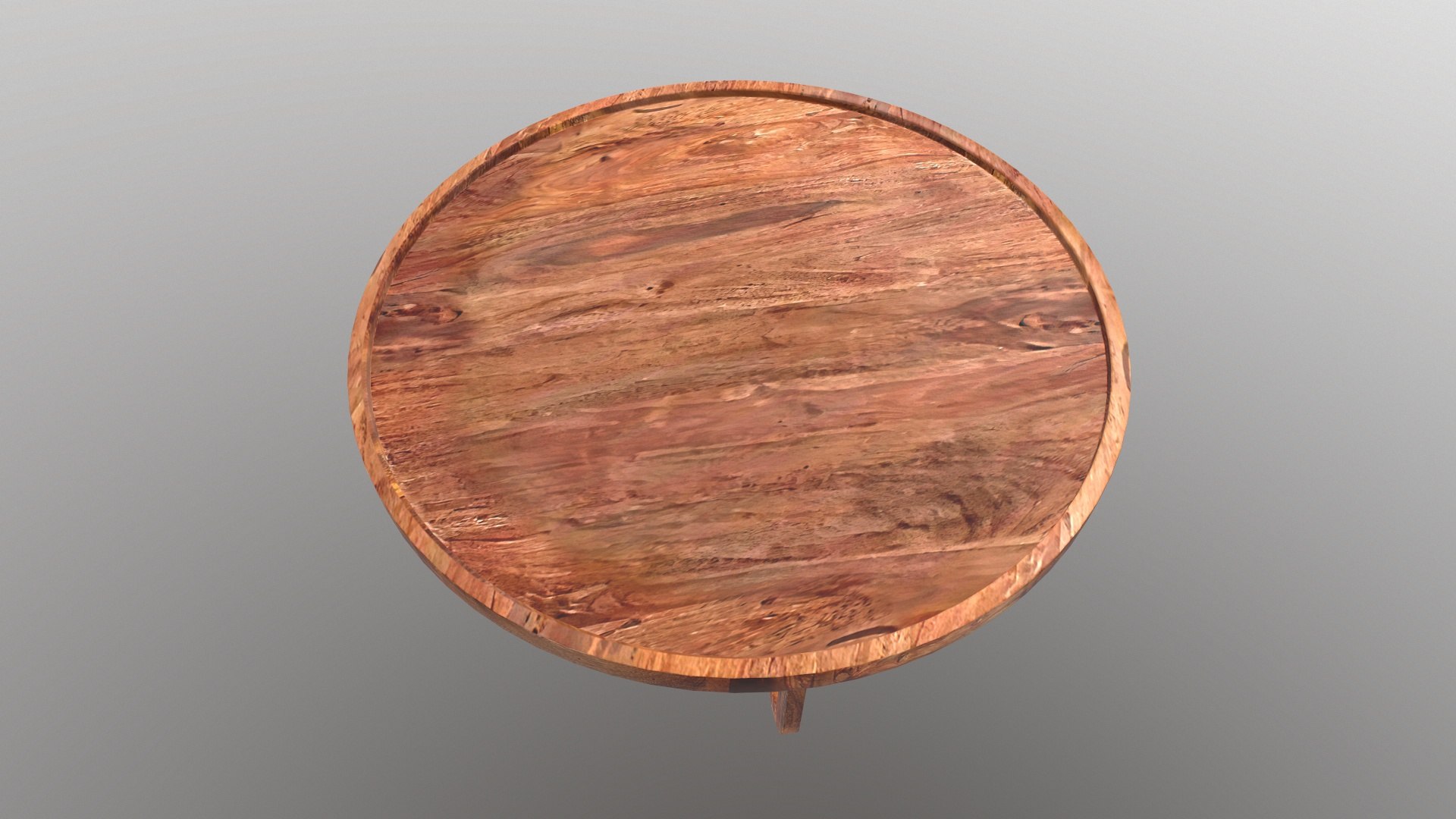 Wooden Round Table 3D Model - TurboSquid 1978116