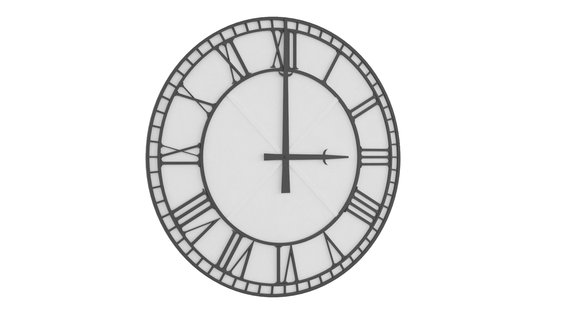 Tower Roman Clock Face 3D - TurboSquid 2288769