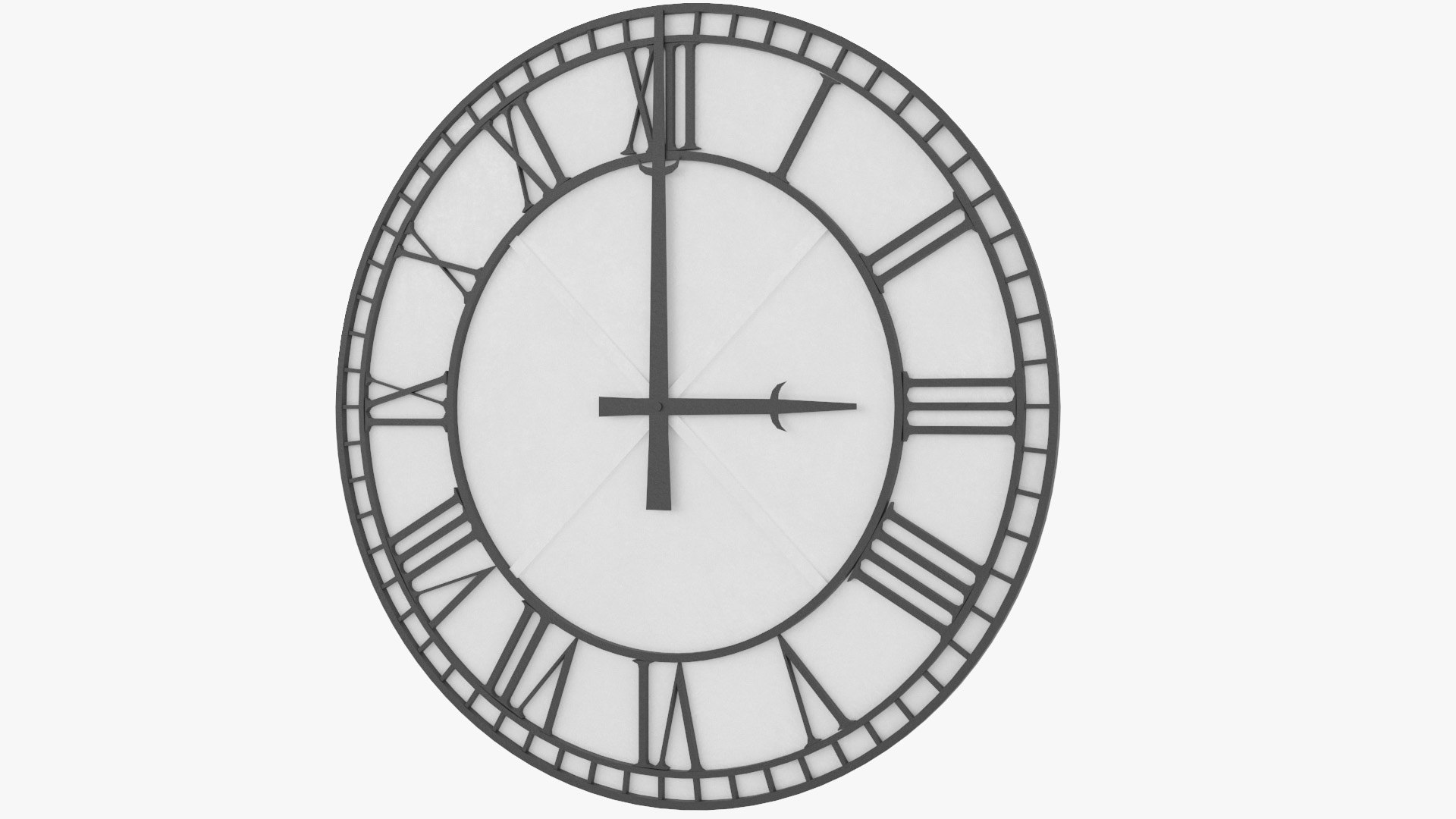 Tower Roman Clock Face 3D - TurboSquid 2288769