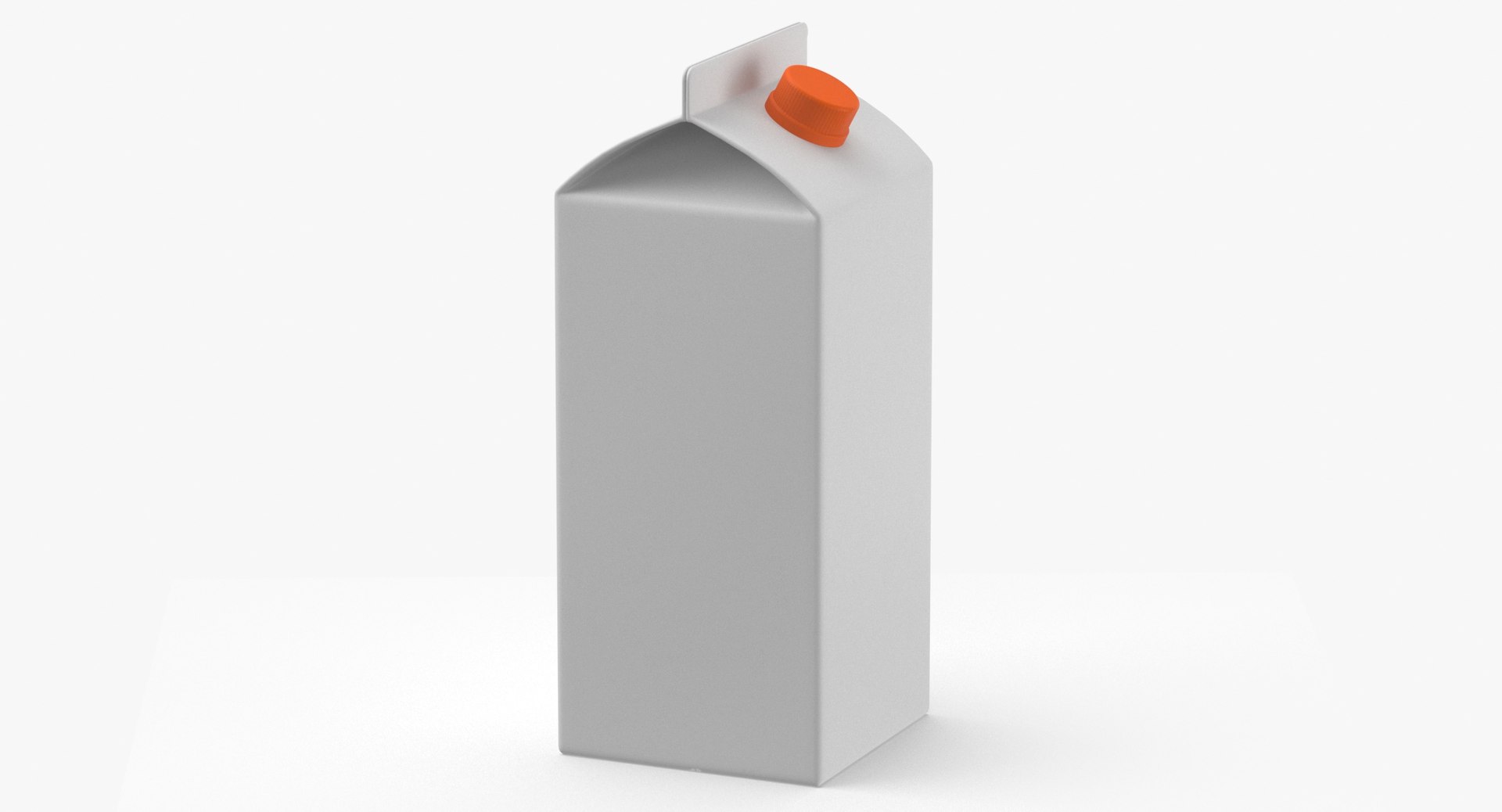 Juice Carton Large Blank and Generic Label model - TurboSquid 2000855