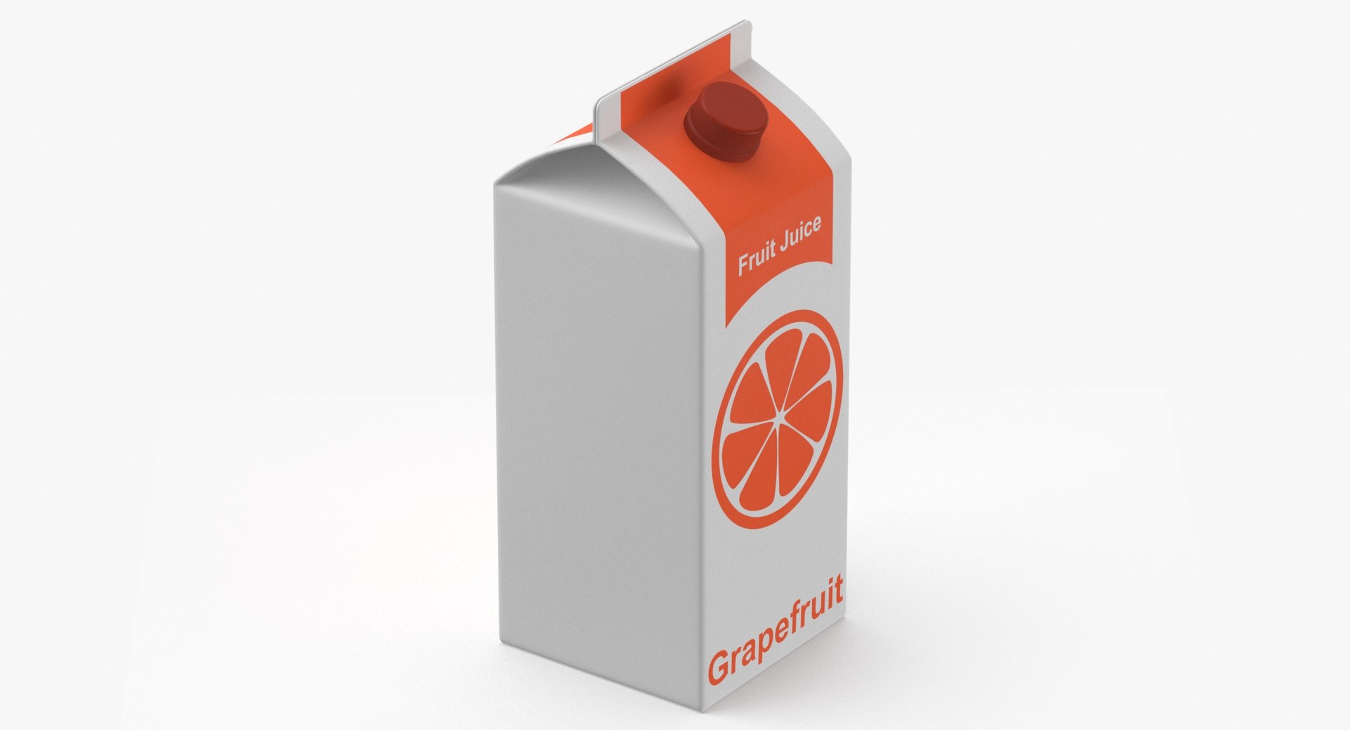 Juice Carton Large Blank and Generic Label model - TurboSquid 2000855